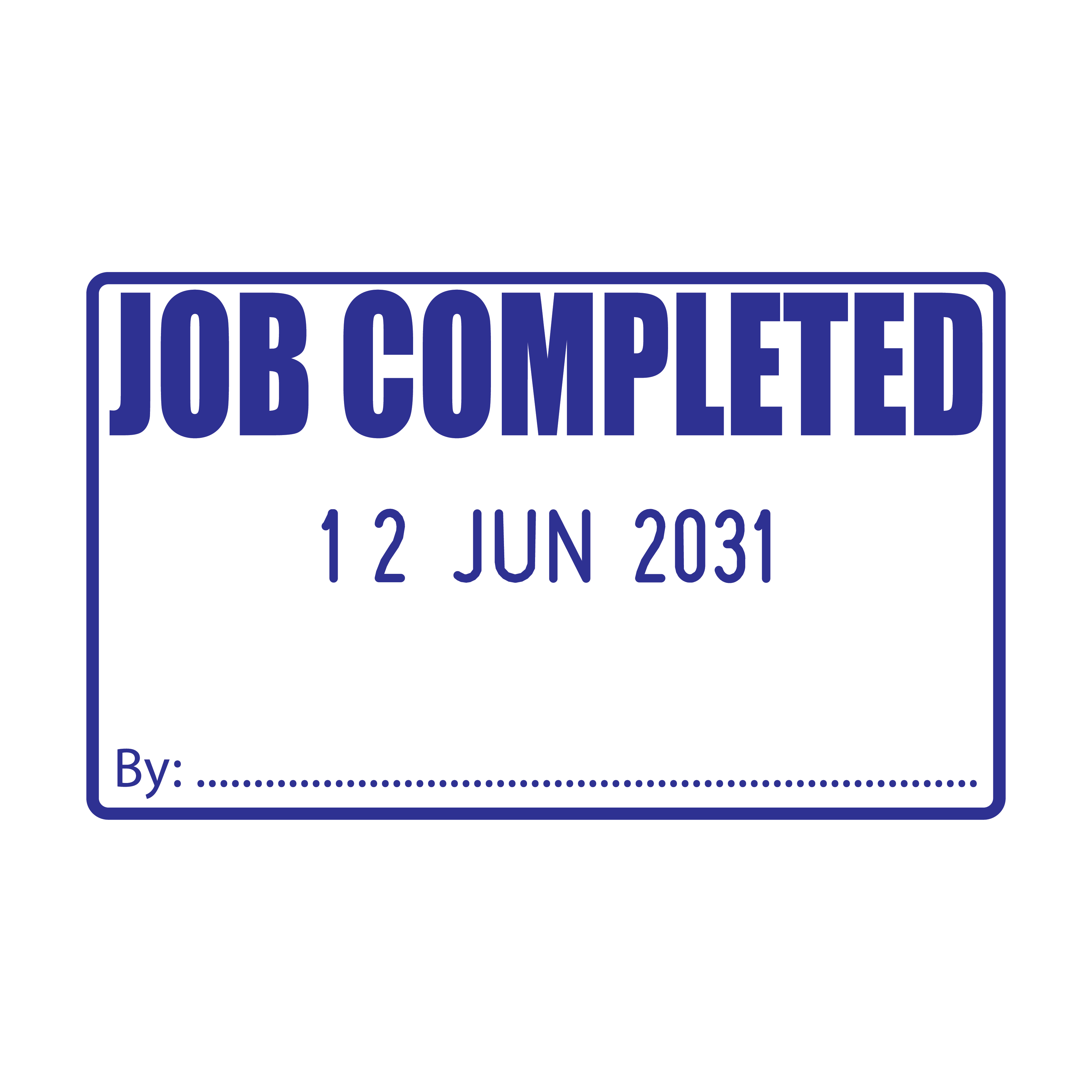 Job Completed Date Stamp – Stamp Lab