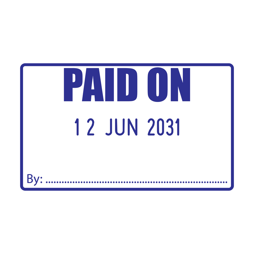 Paid On Date Stamp