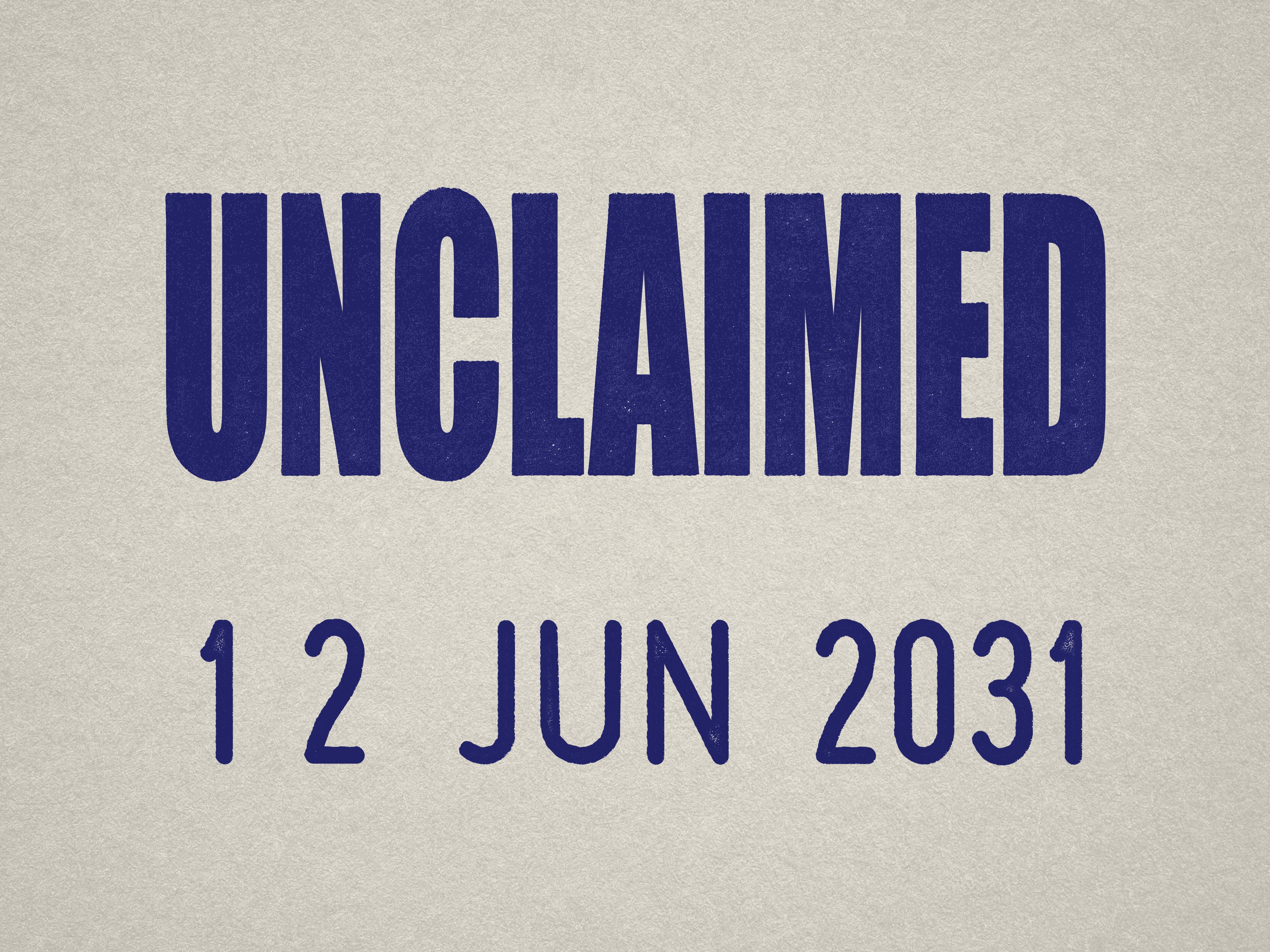 Unclaimed Mini-Date Stamp – Stamp Lab