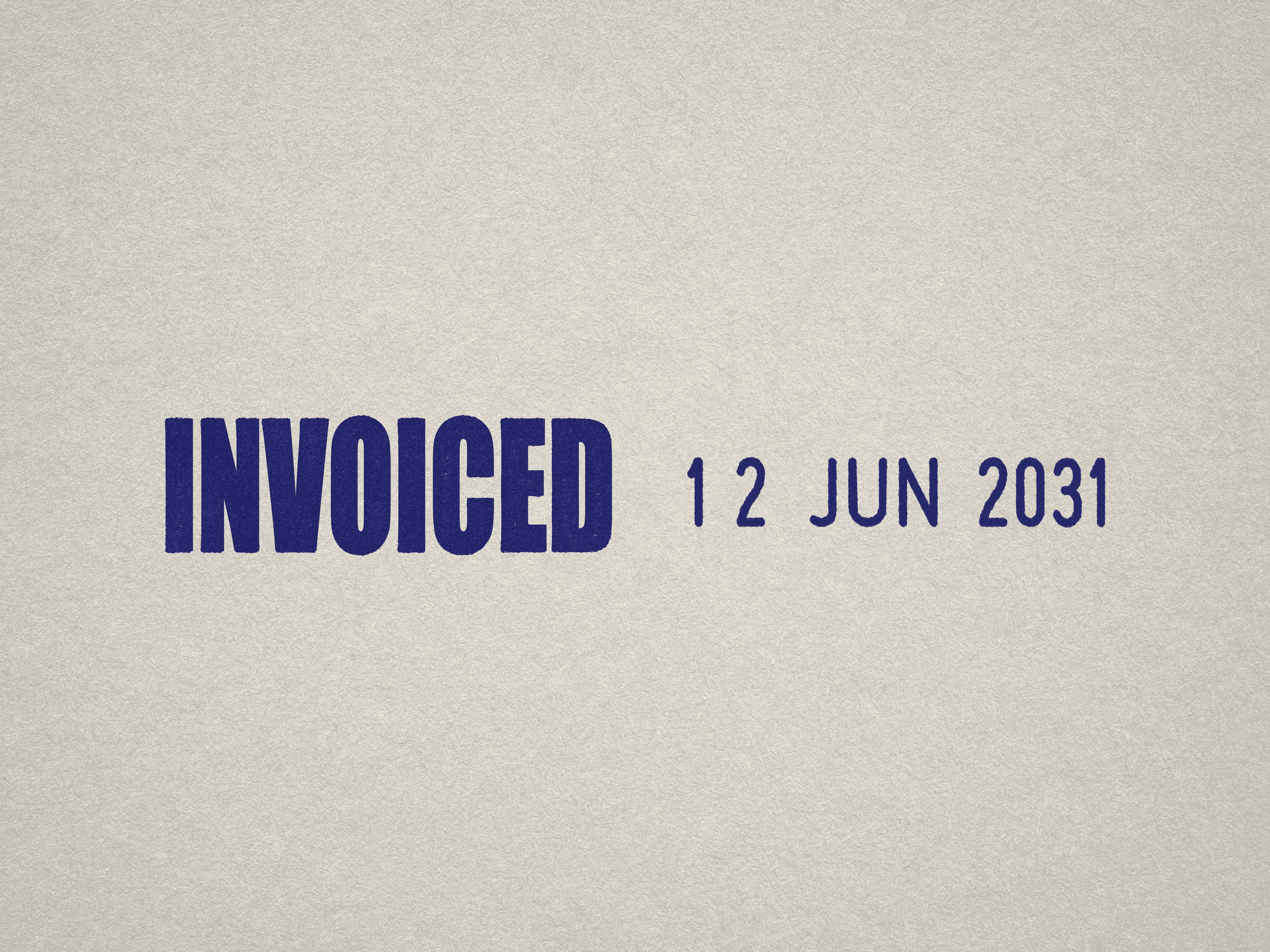 Invoiced Side-by-Side Date Stamp – Stamp Lab