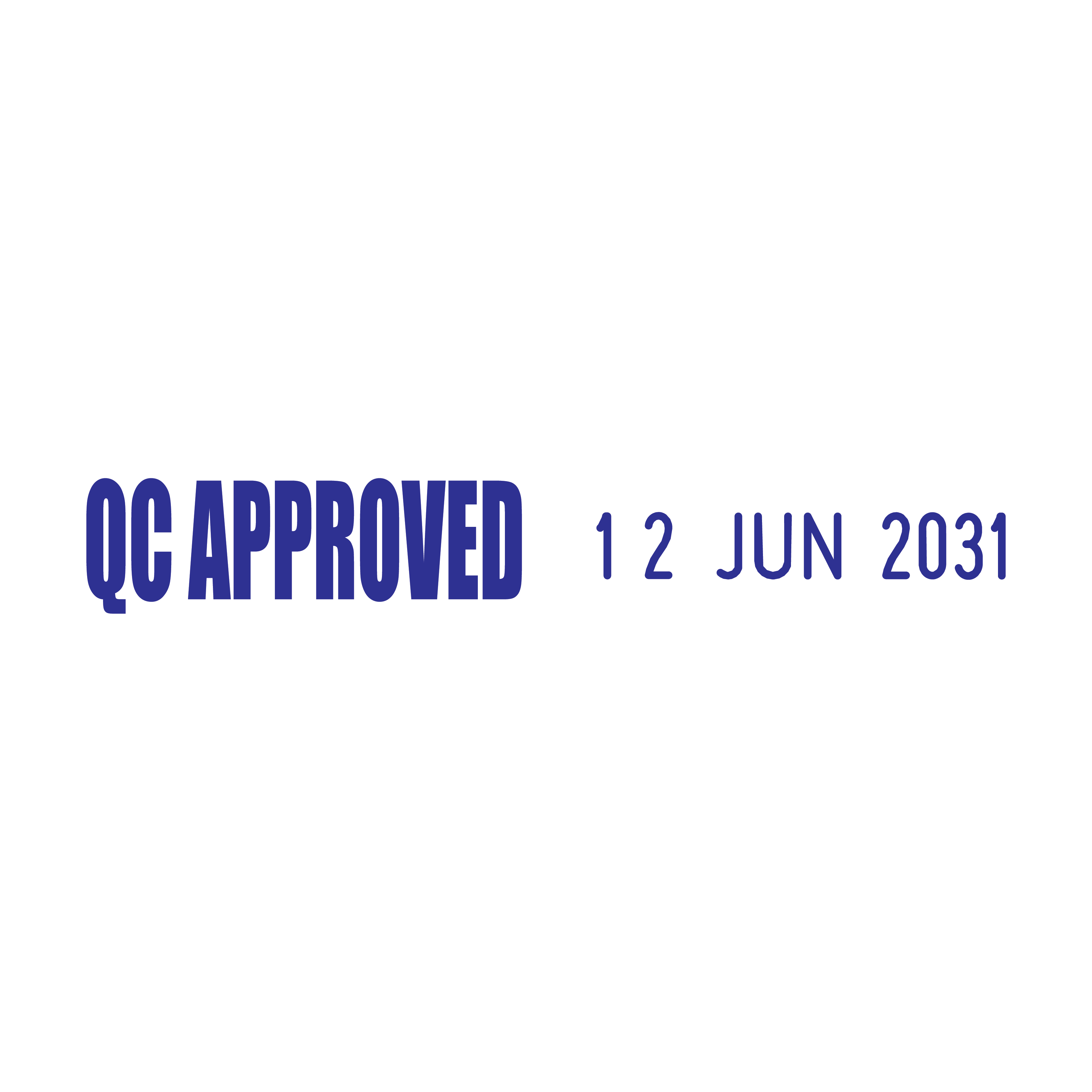 QC Approved Side-by-Side Date Stamp – Stamp Lab