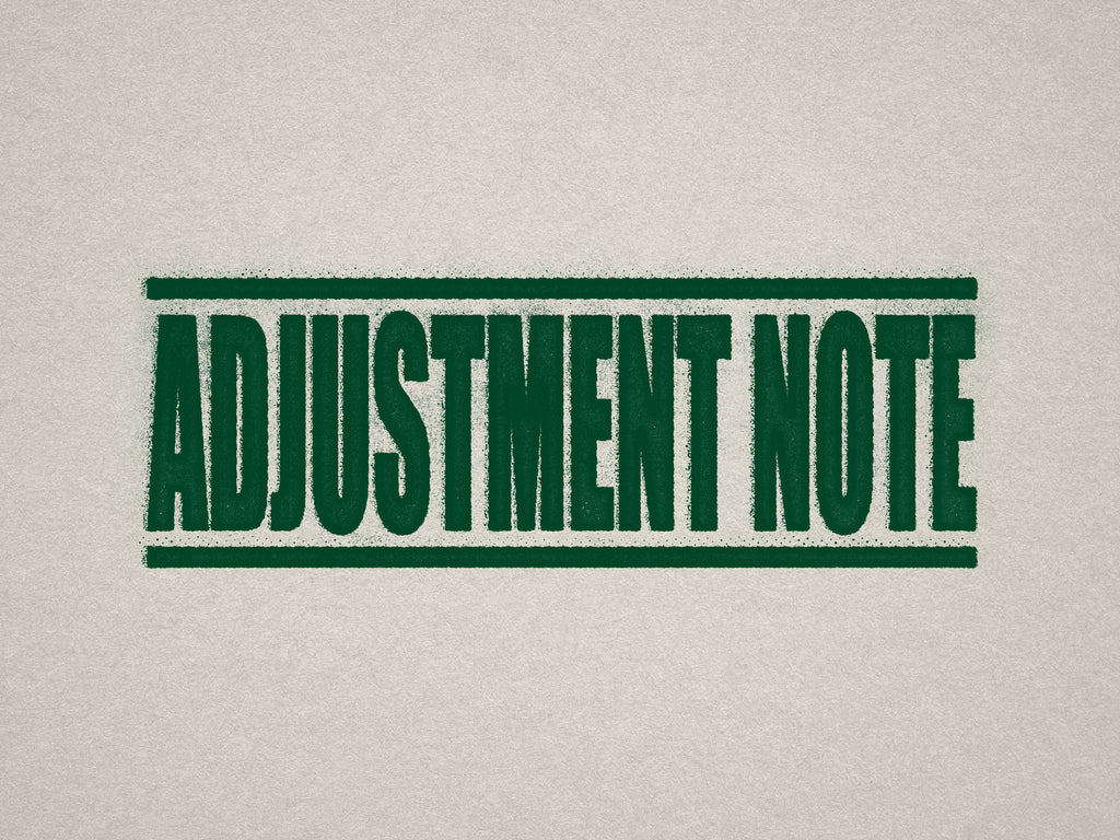 Adjustment Note Stamp – Stamp Lab