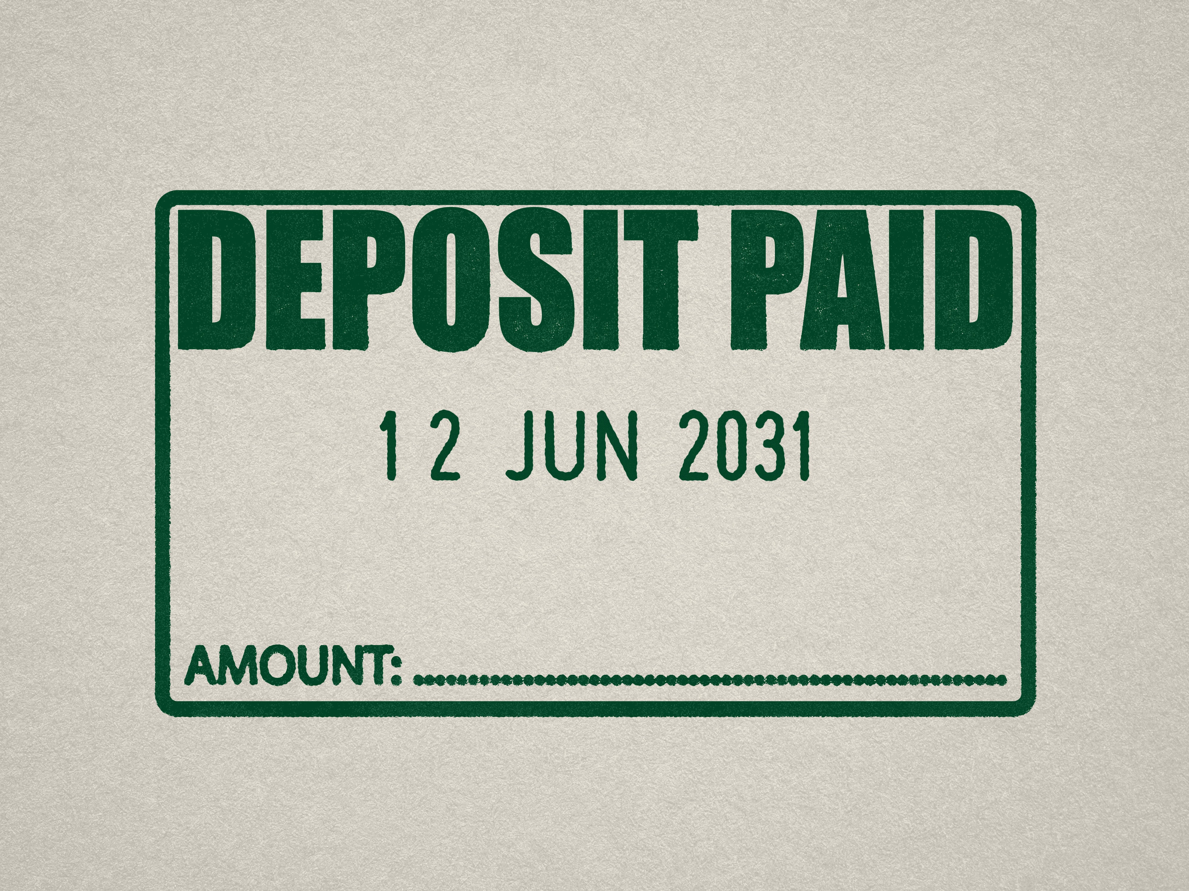 Deposit Paid Date Stamp – Stamp Lab