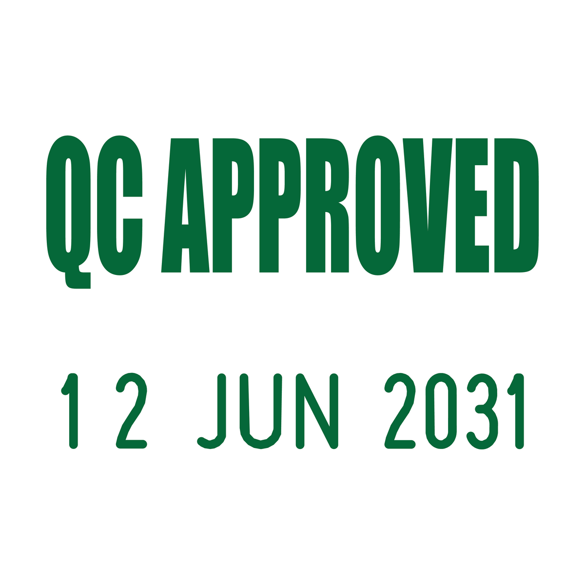 QC Approved Mini-Date Stamp – Stamp Lab