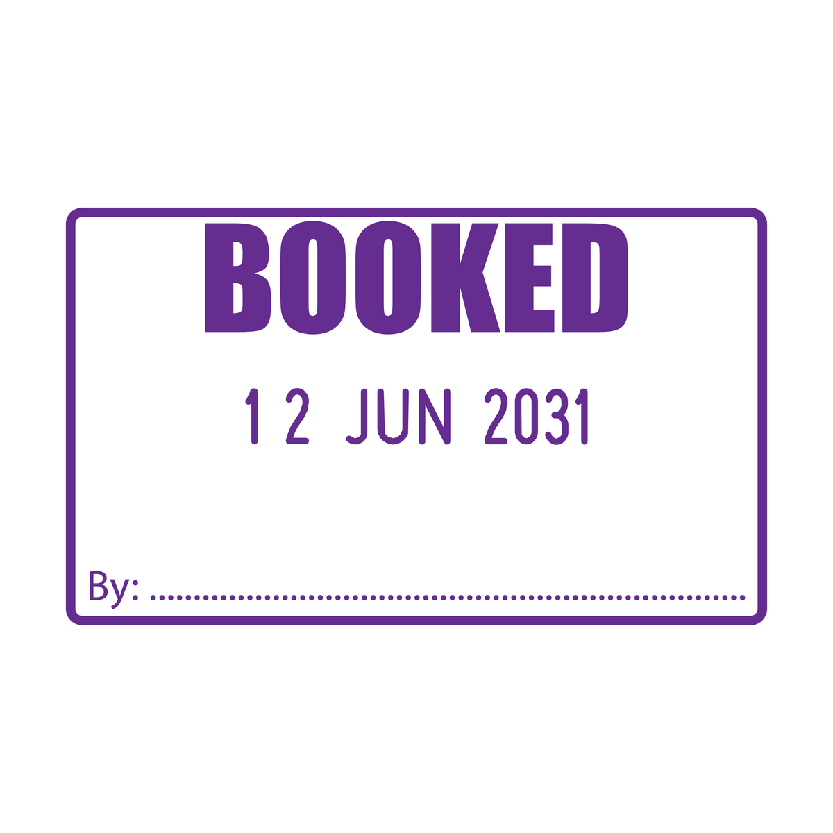 Booked Date Stamp – Stamp Lab