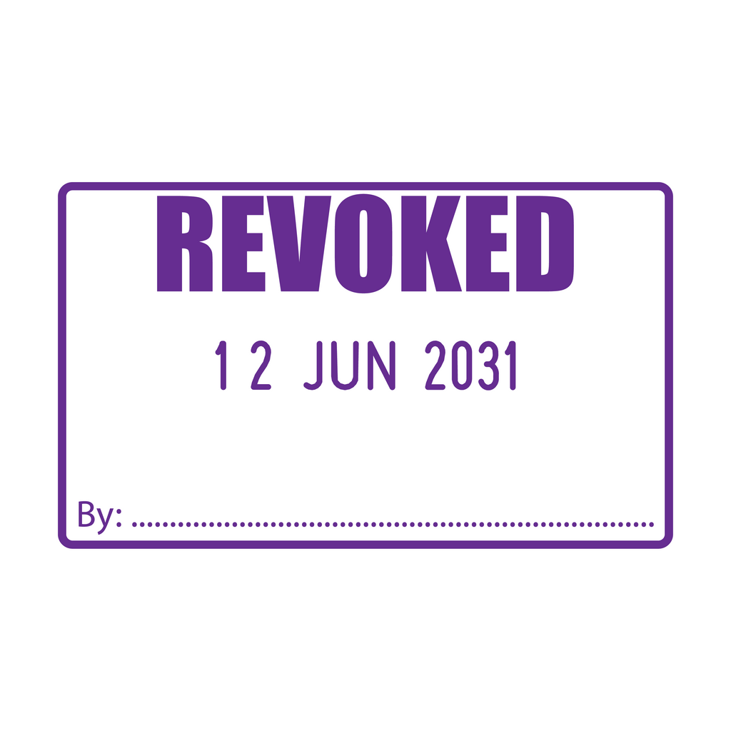 Revoked Date Stamp – Stamp Lab