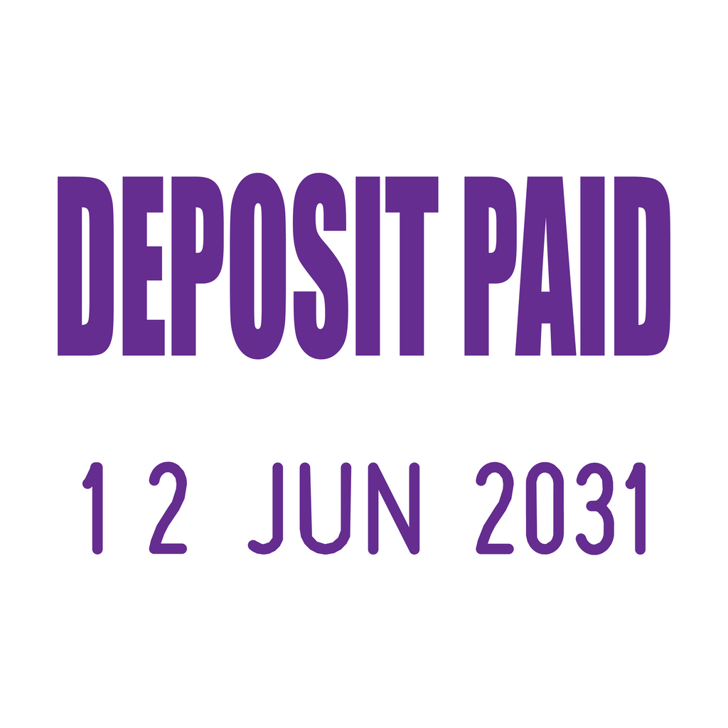 Deposit Paid Mini-Date Stamp – Stamp Lab