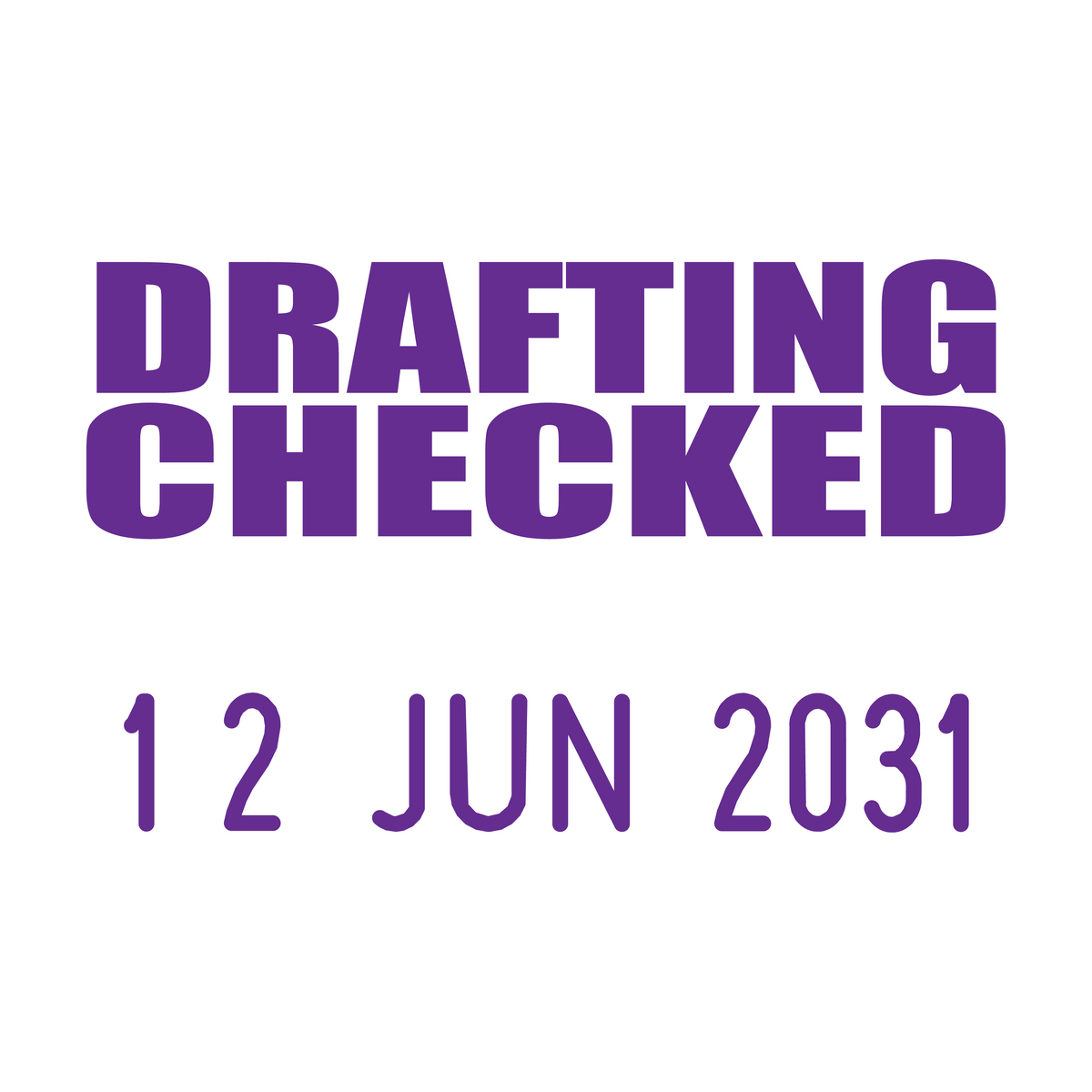 Drafting Checked Mini-Date Stamp – Stamp Lab