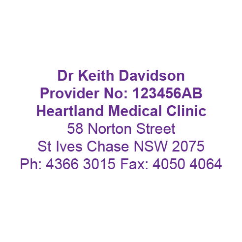 Doctor Stamp 6 Lines – Stamp Lab