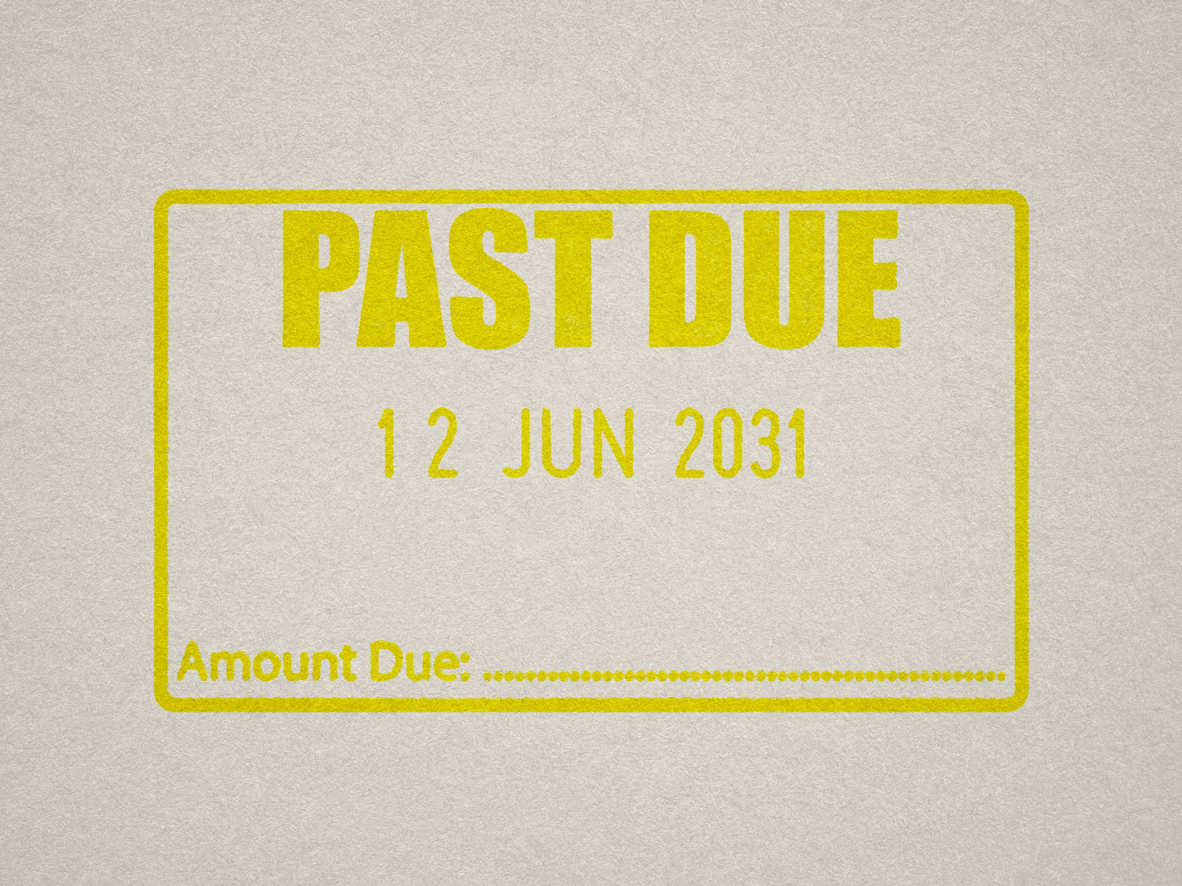 Past Due Date Stamp – Stamp Lab