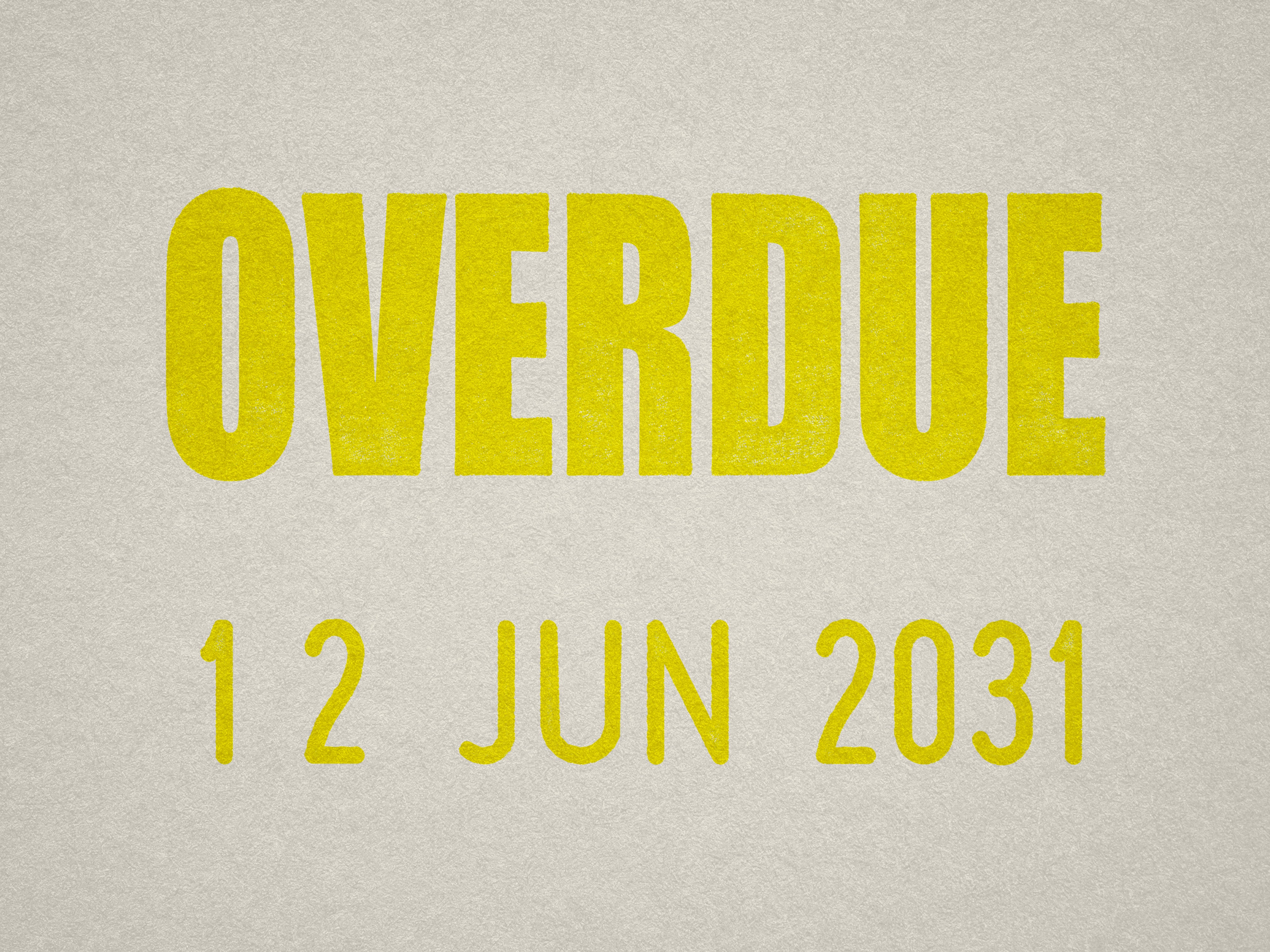 Overdue Mini-Date Stamp – Stamp Lab