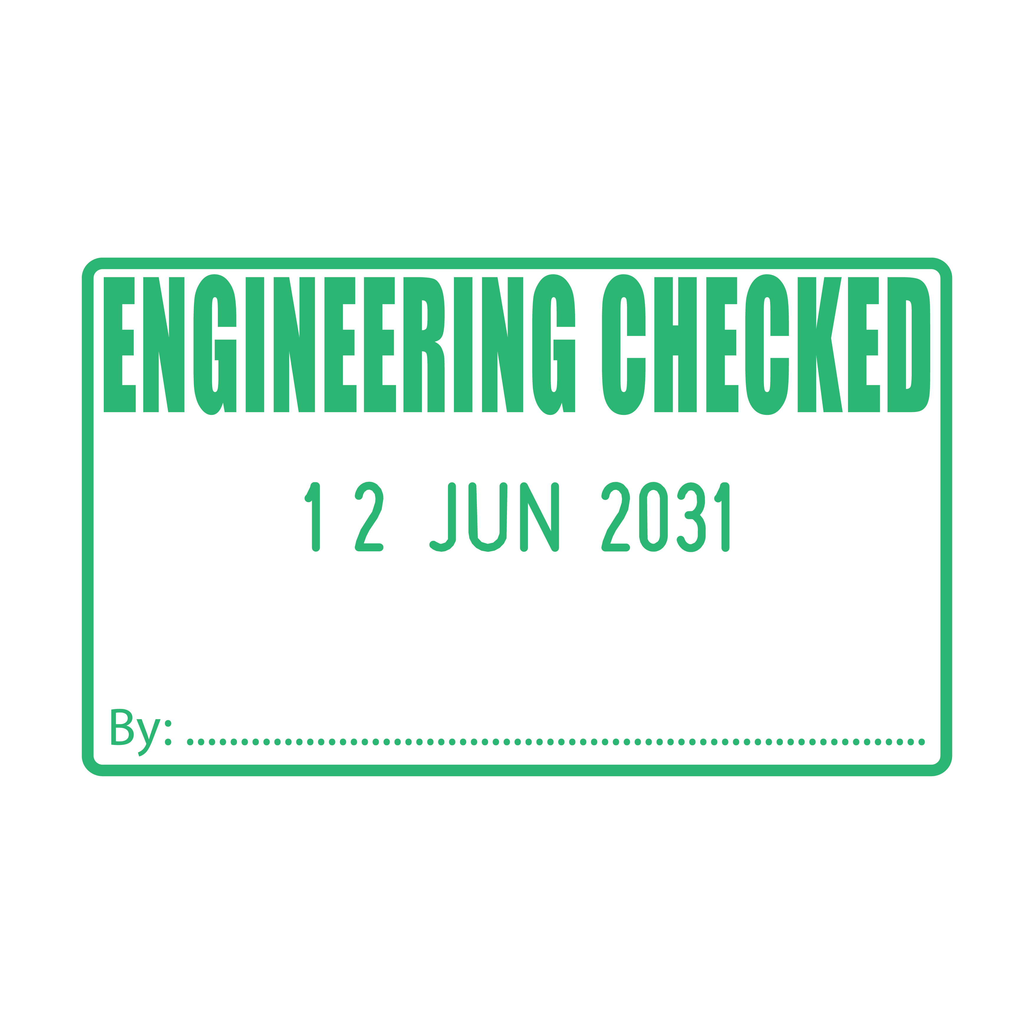 Engineering Checked Date Stamp – Stamp Lab