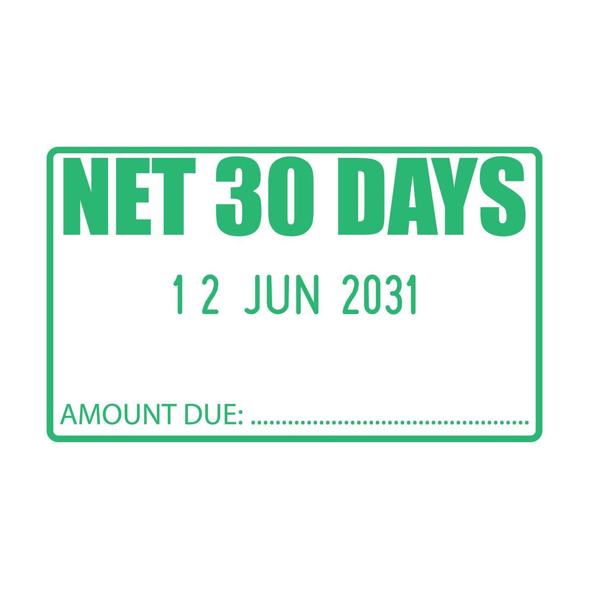 Net 30 Days Date Stamp – Stamp Lab