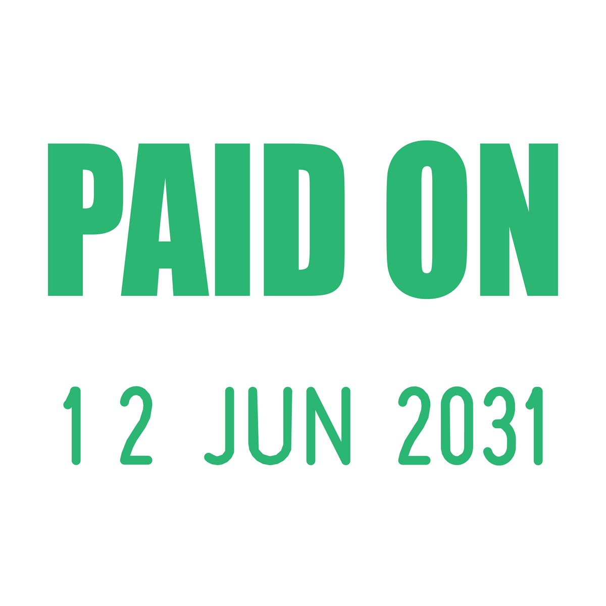Paid On Mini-Date Stamp – Stamp Lab