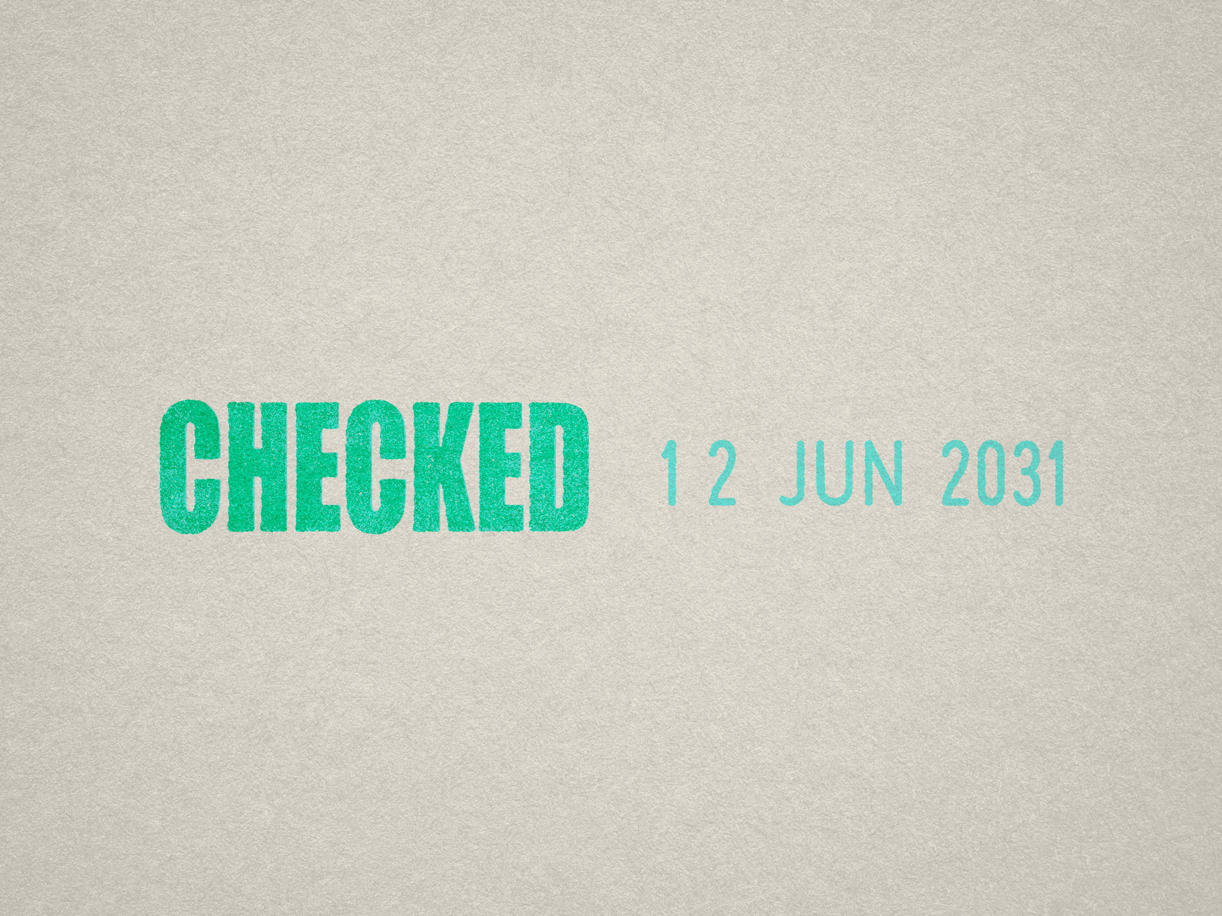 Checked Side-by-Side Date Stamp – Stamp Lab