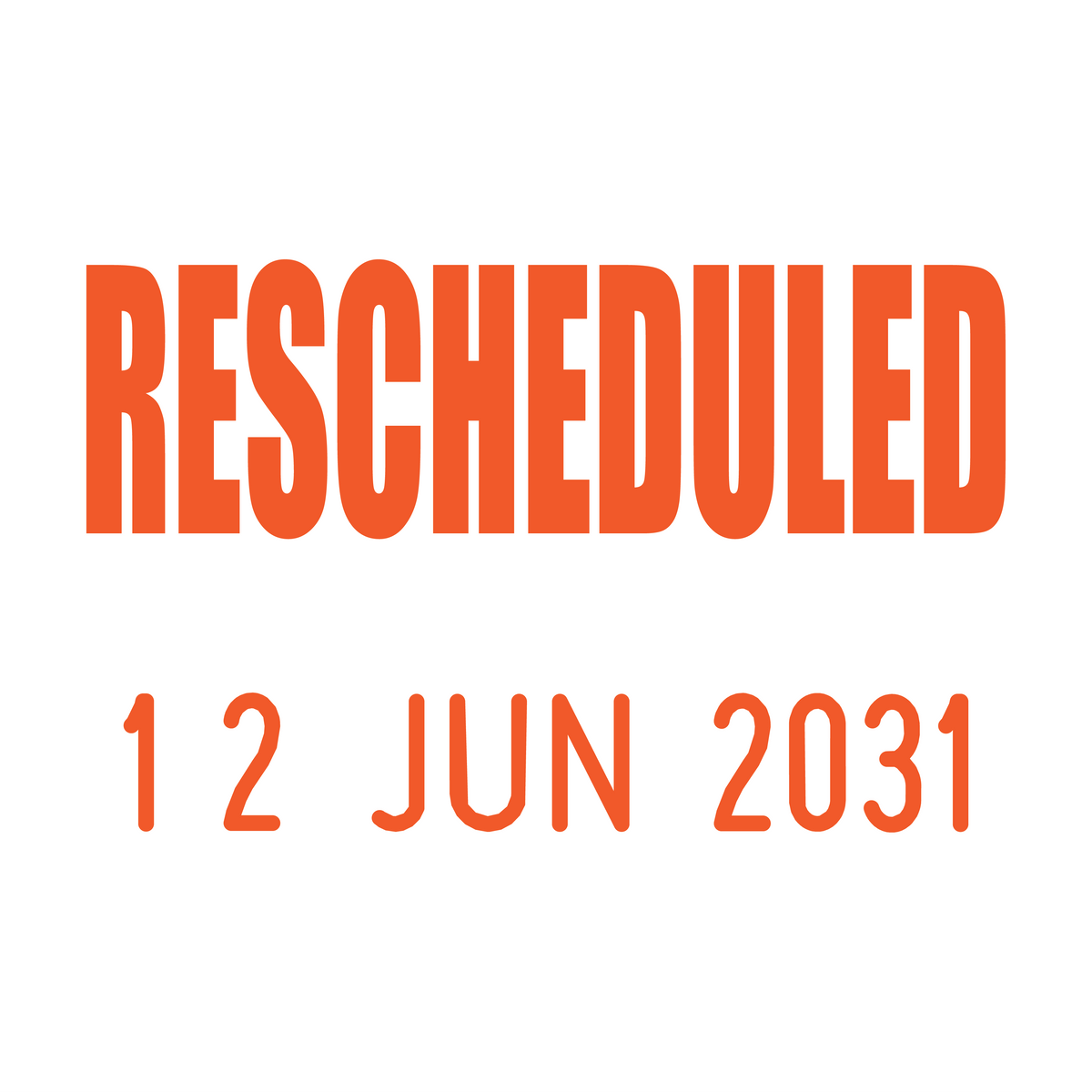Rescheduled Mini-Date Stamp – Stamp Lab