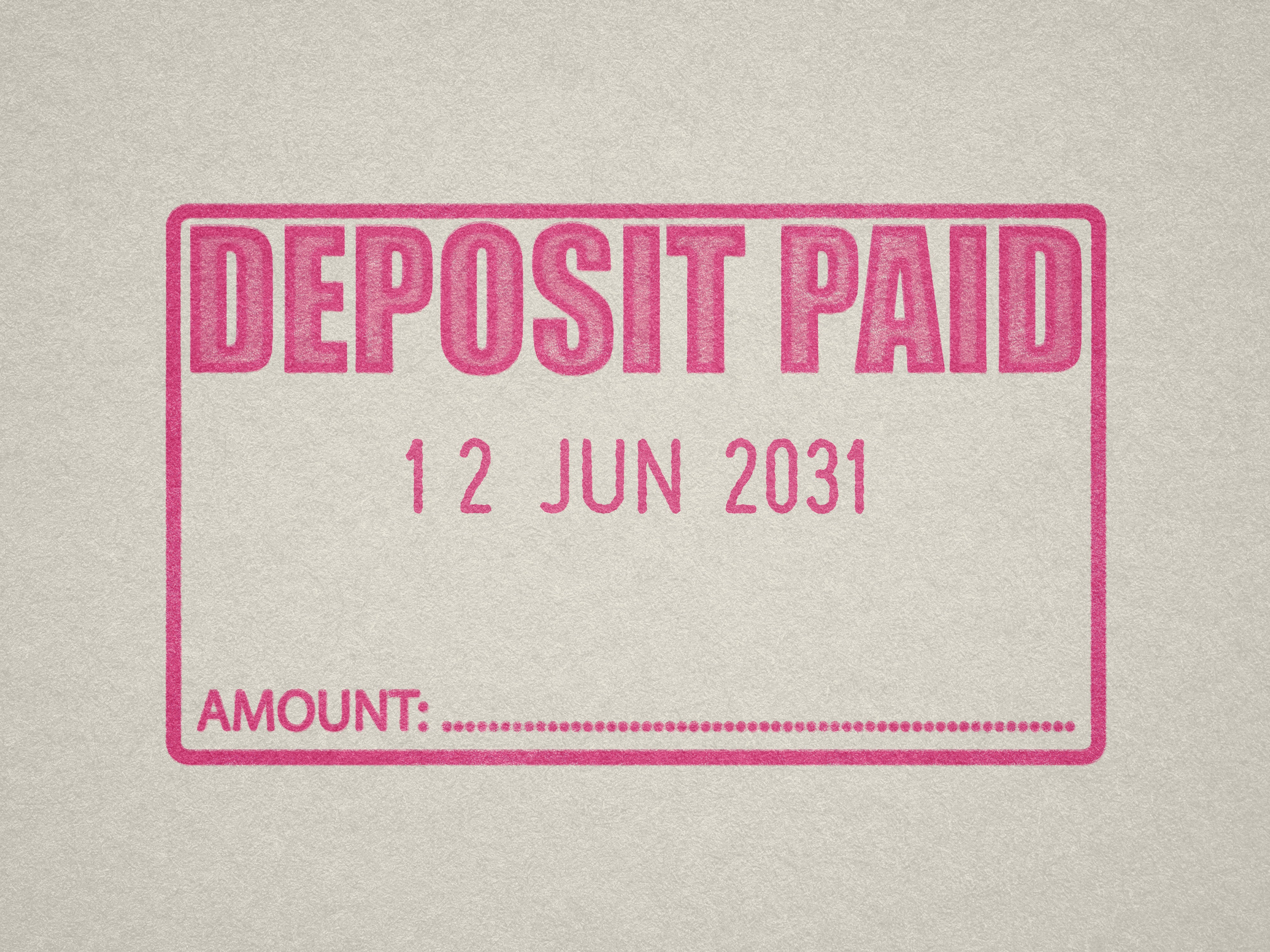 Deposit Paid Date Stamp – Stamp Lab