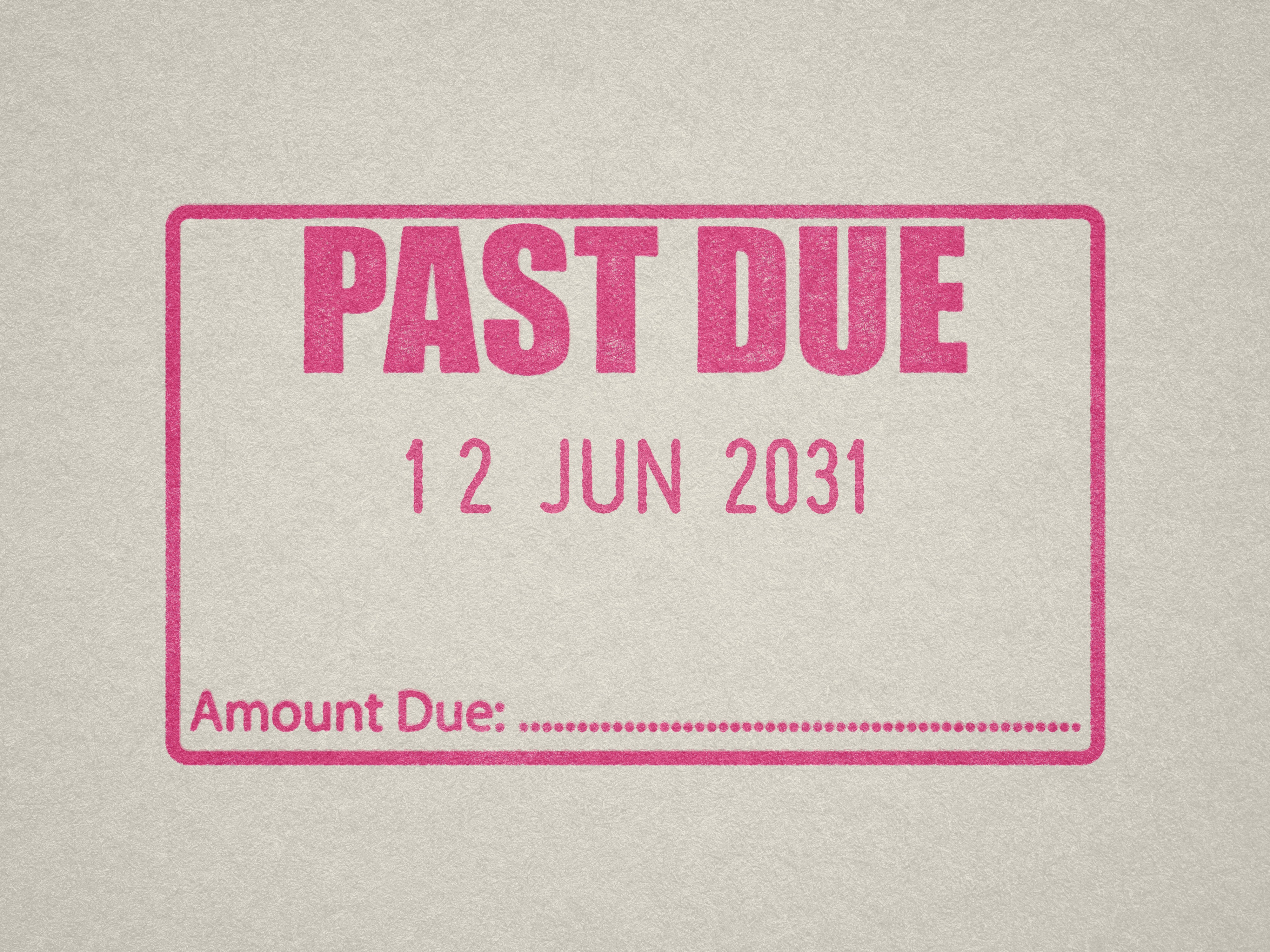 Past Due Date Stamp – Stamp Lab