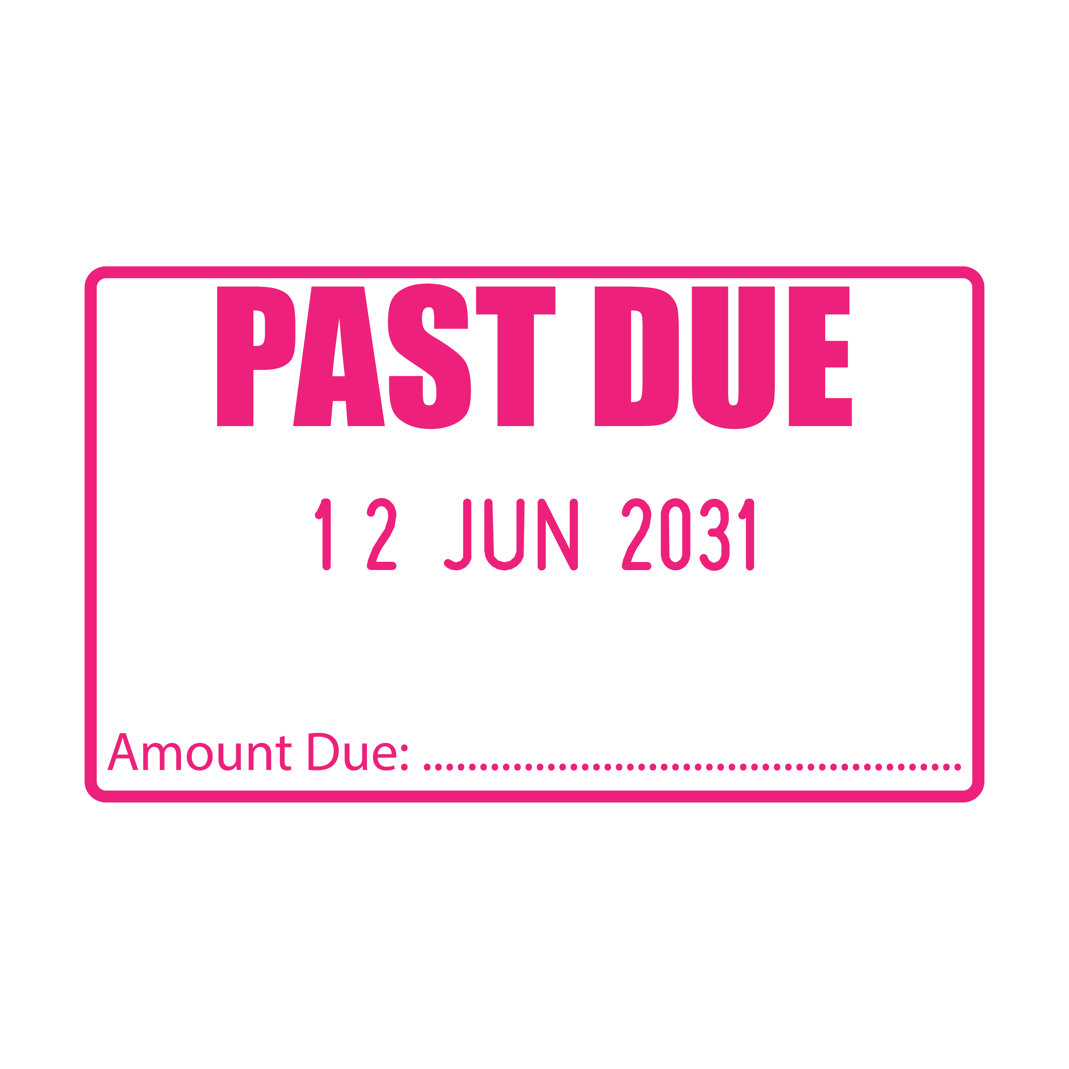 Past Due Date Stamp – Stamp Lab