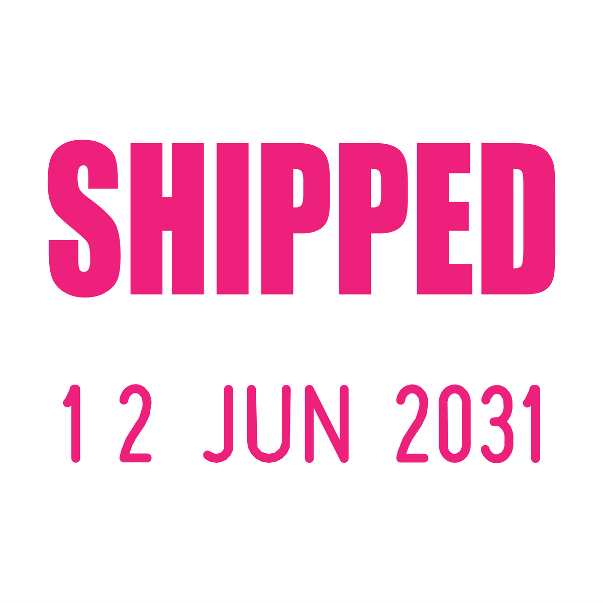 Shipped Mini-Date Stamp – Stamp Lab