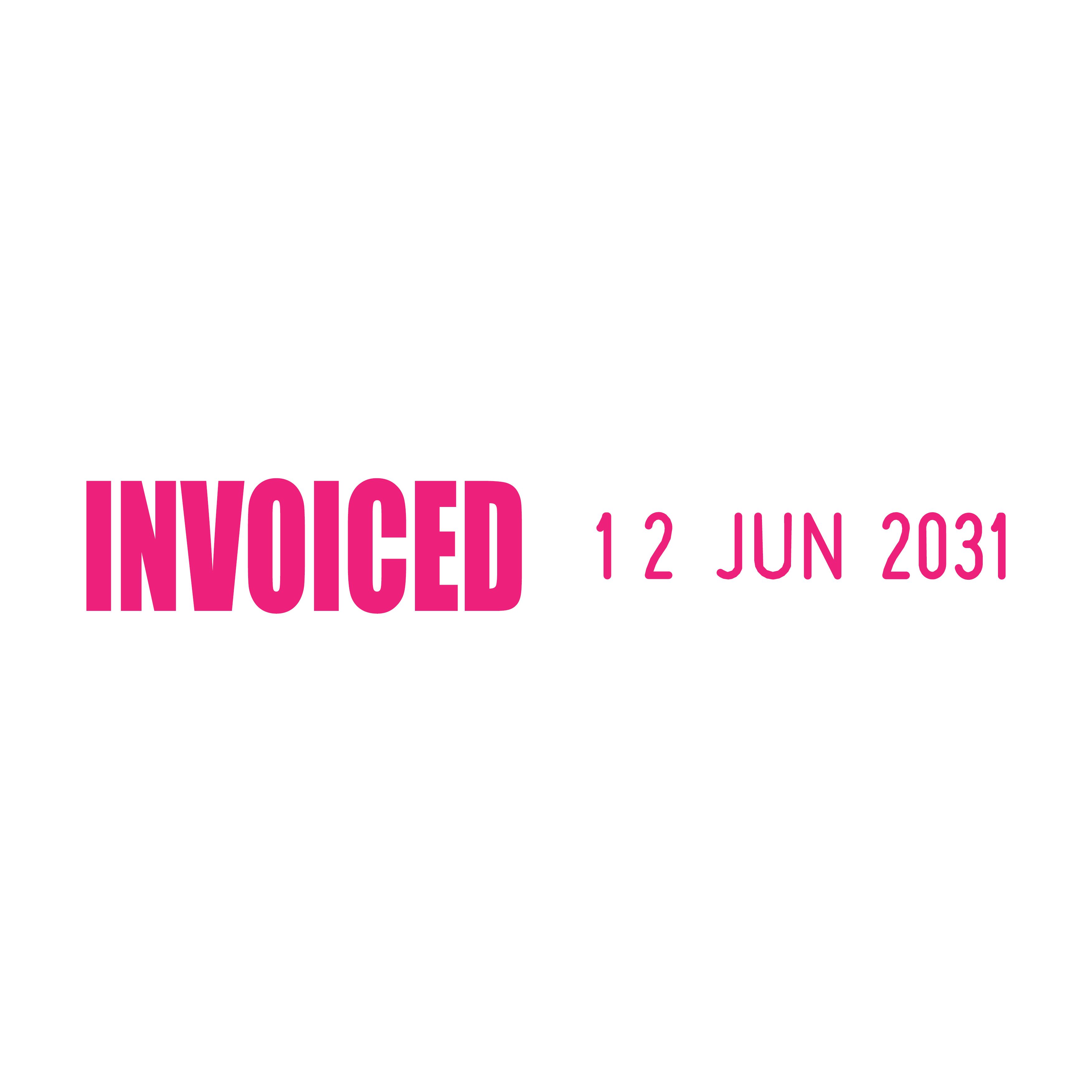 Invoiced Side-by-Side Date Stamp – Stamp Lab