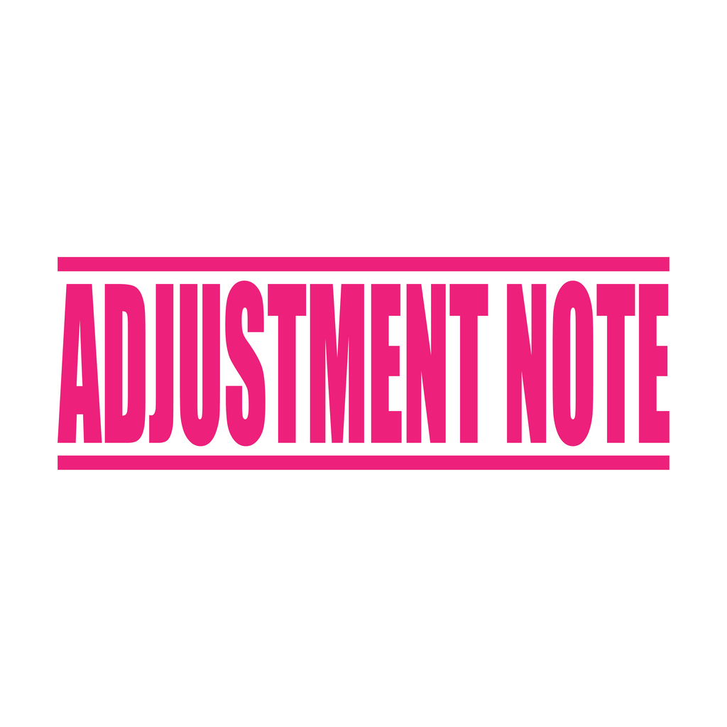 Adjustment Note Stamp – Stamp Lab