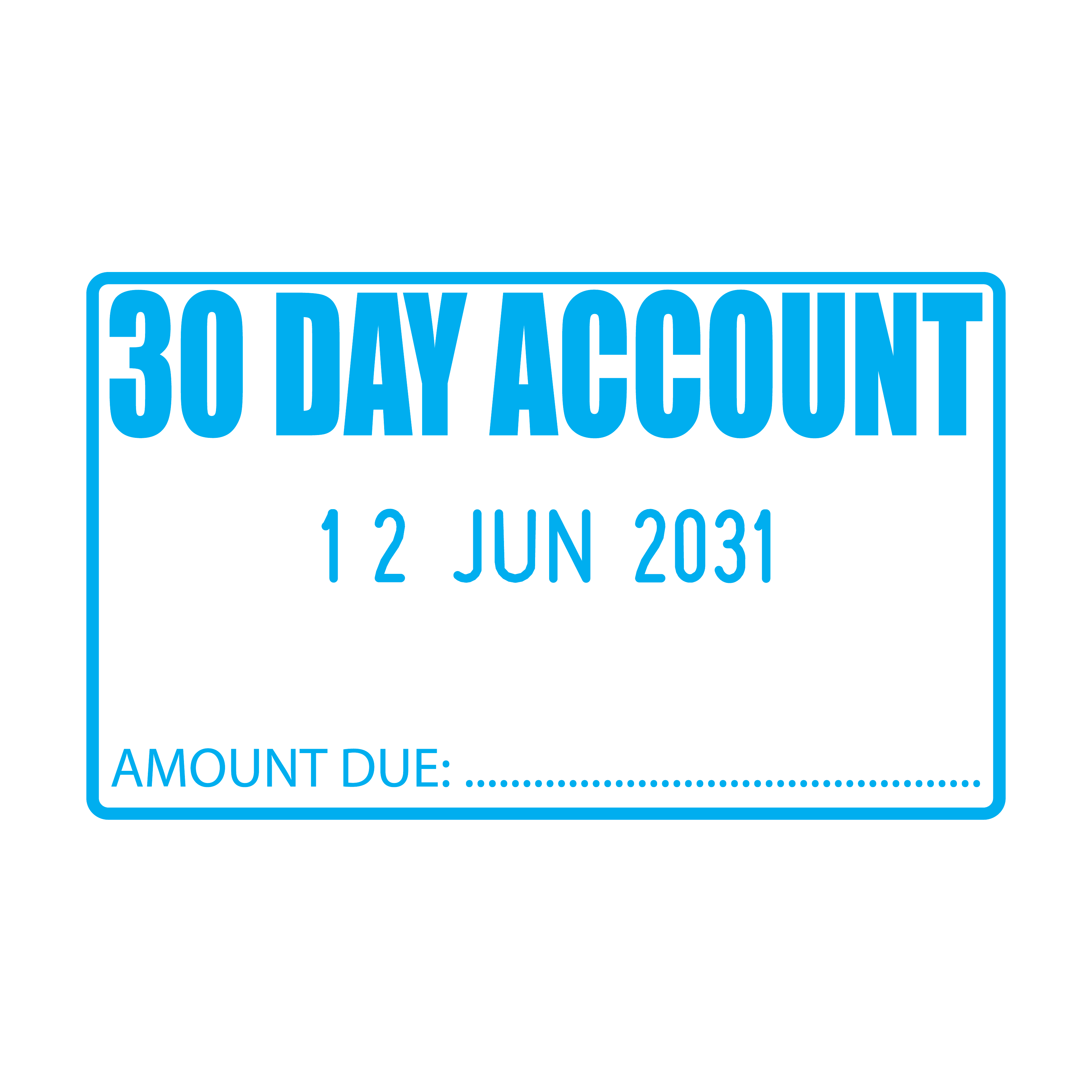 30 Day Account Date Stamp – Stamp Lab