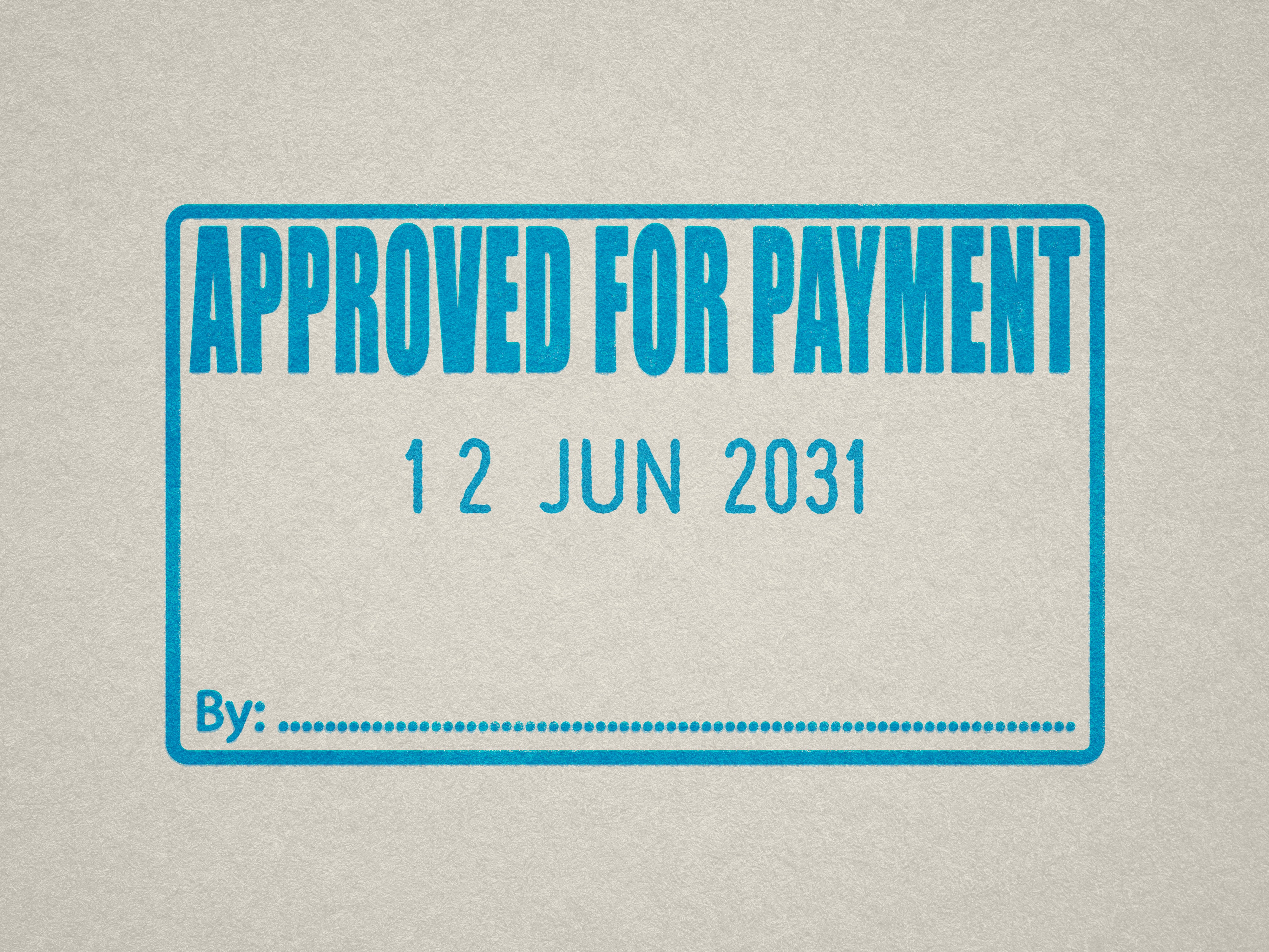 Approved For Payment Date Stamp – Stamp Lab