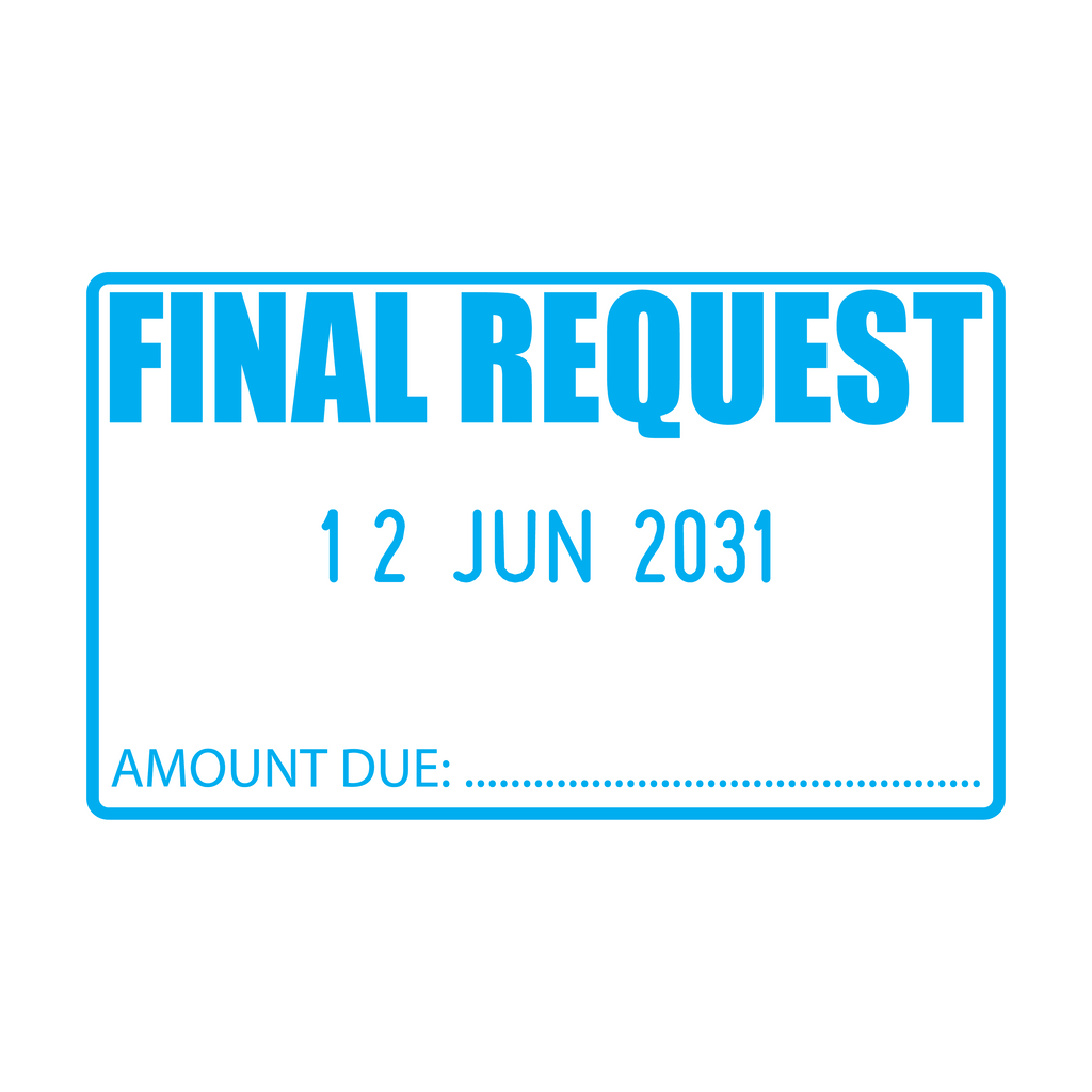 Final Request Date Stamp