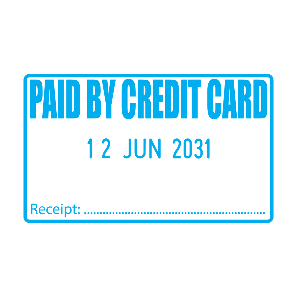Paid By Credit Card Date Stamp – Stamp Lab