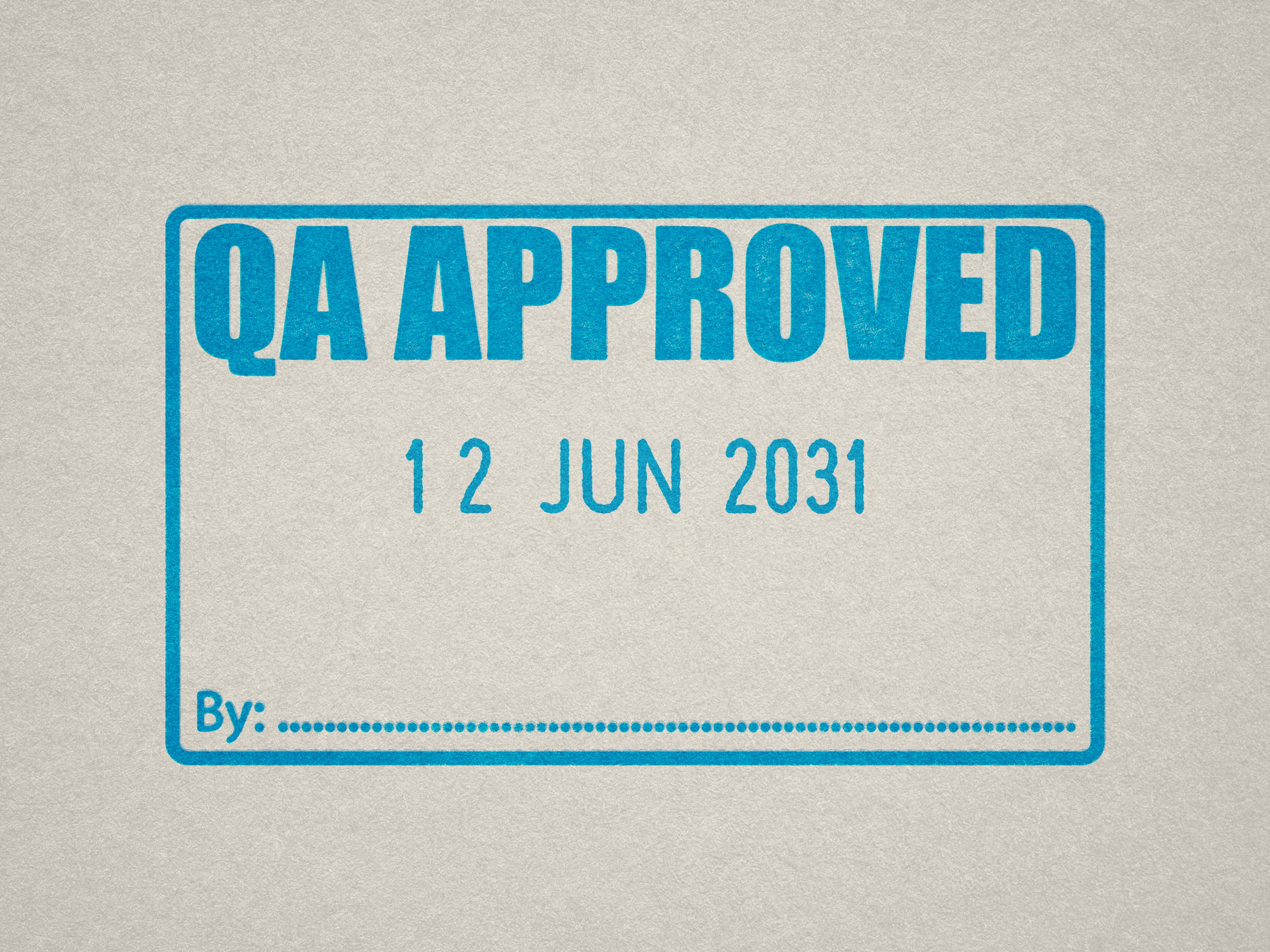 QA Approved Date Stamp – Stamp Lab