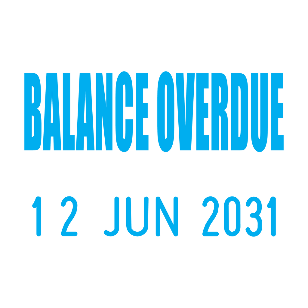 Balance Overdue Mini-Date Stamp – Stamp Lab