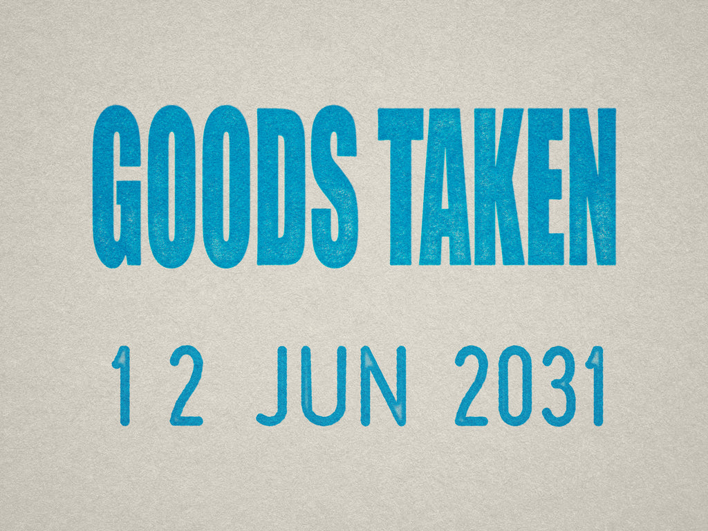 Goods Taken Mini-Date Stamp