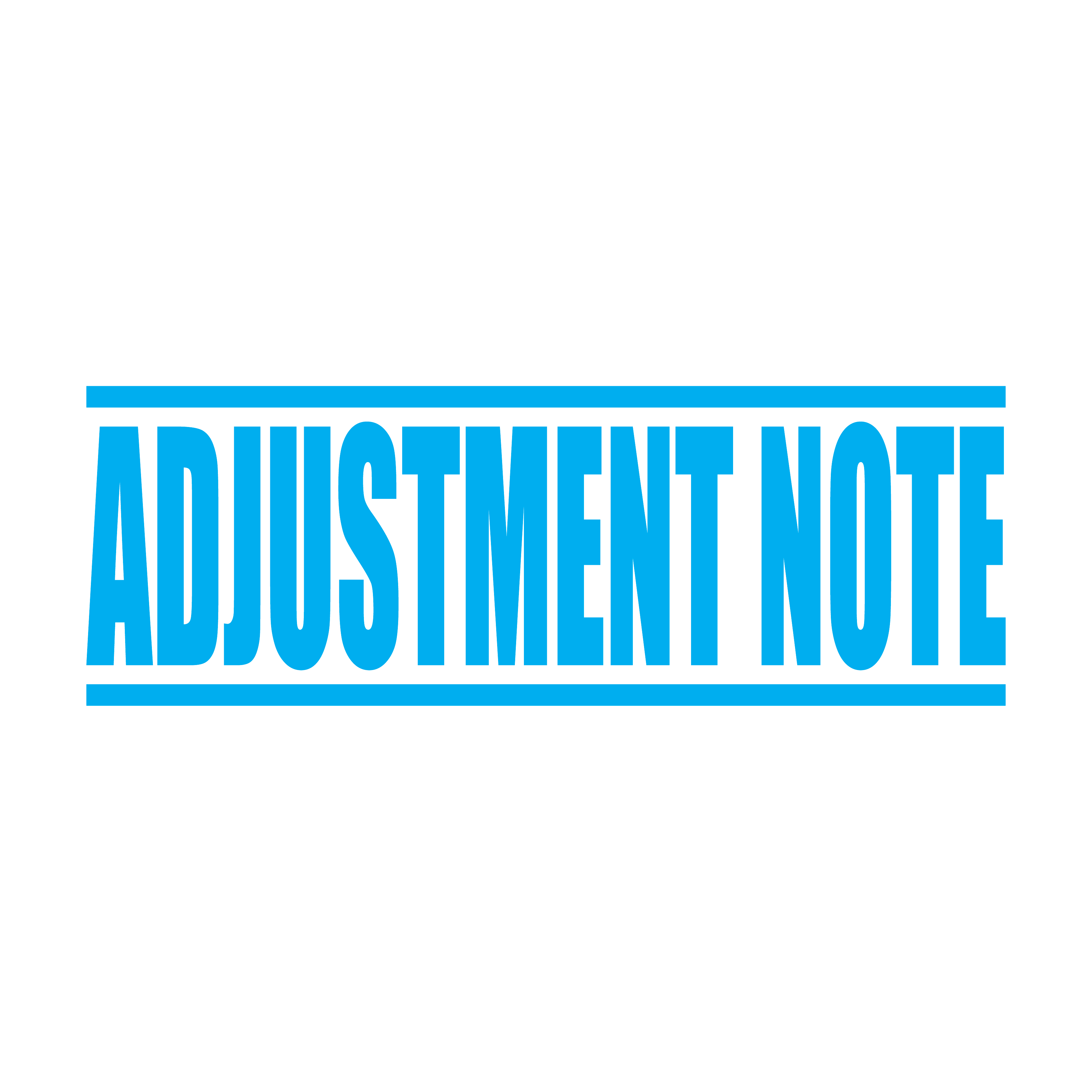 Adjustment Note Stamp – Stamp Lab