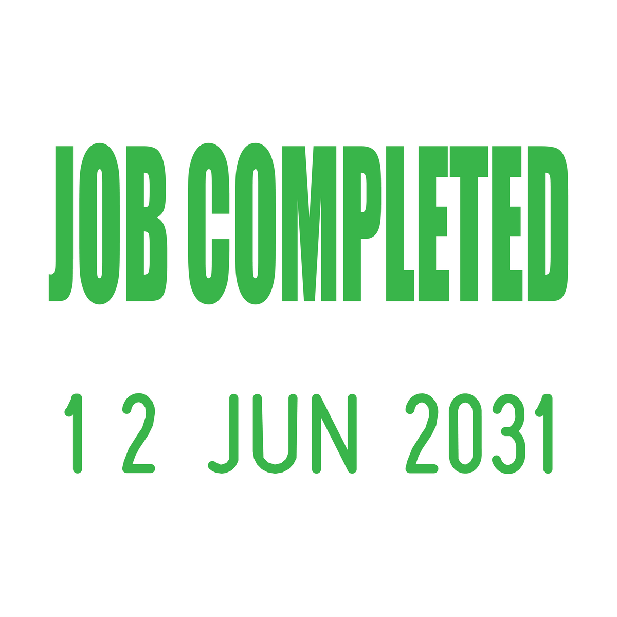 Job Completed Mini-Date Stamp – Stamp Lab