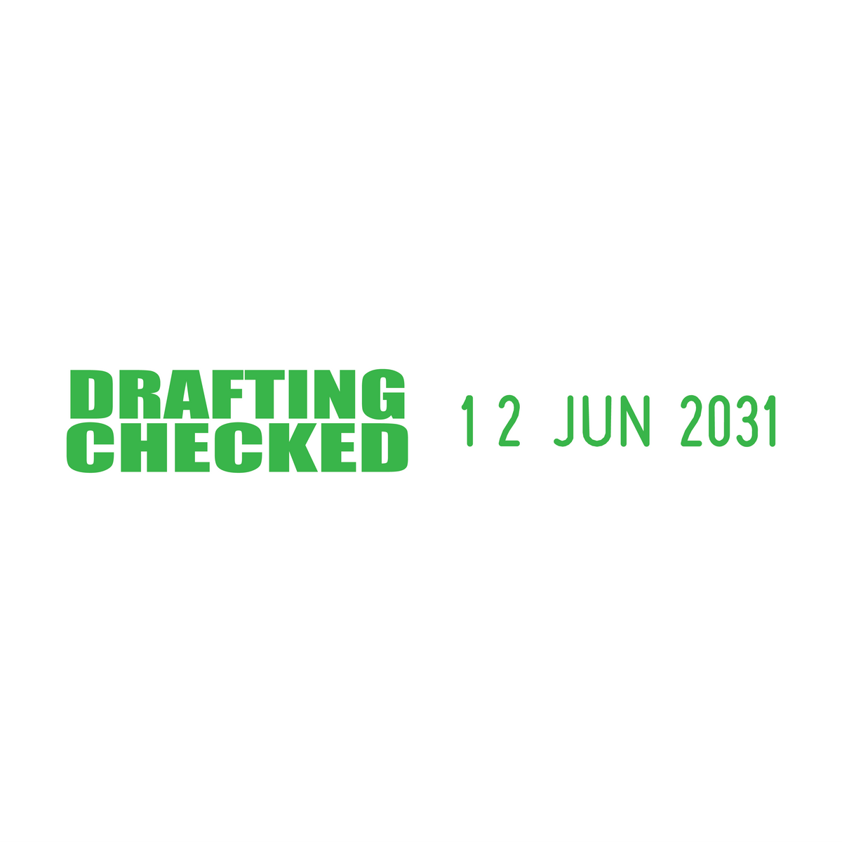 Drafting Checked Side-by-Side Date Stamp – Stamp Lab