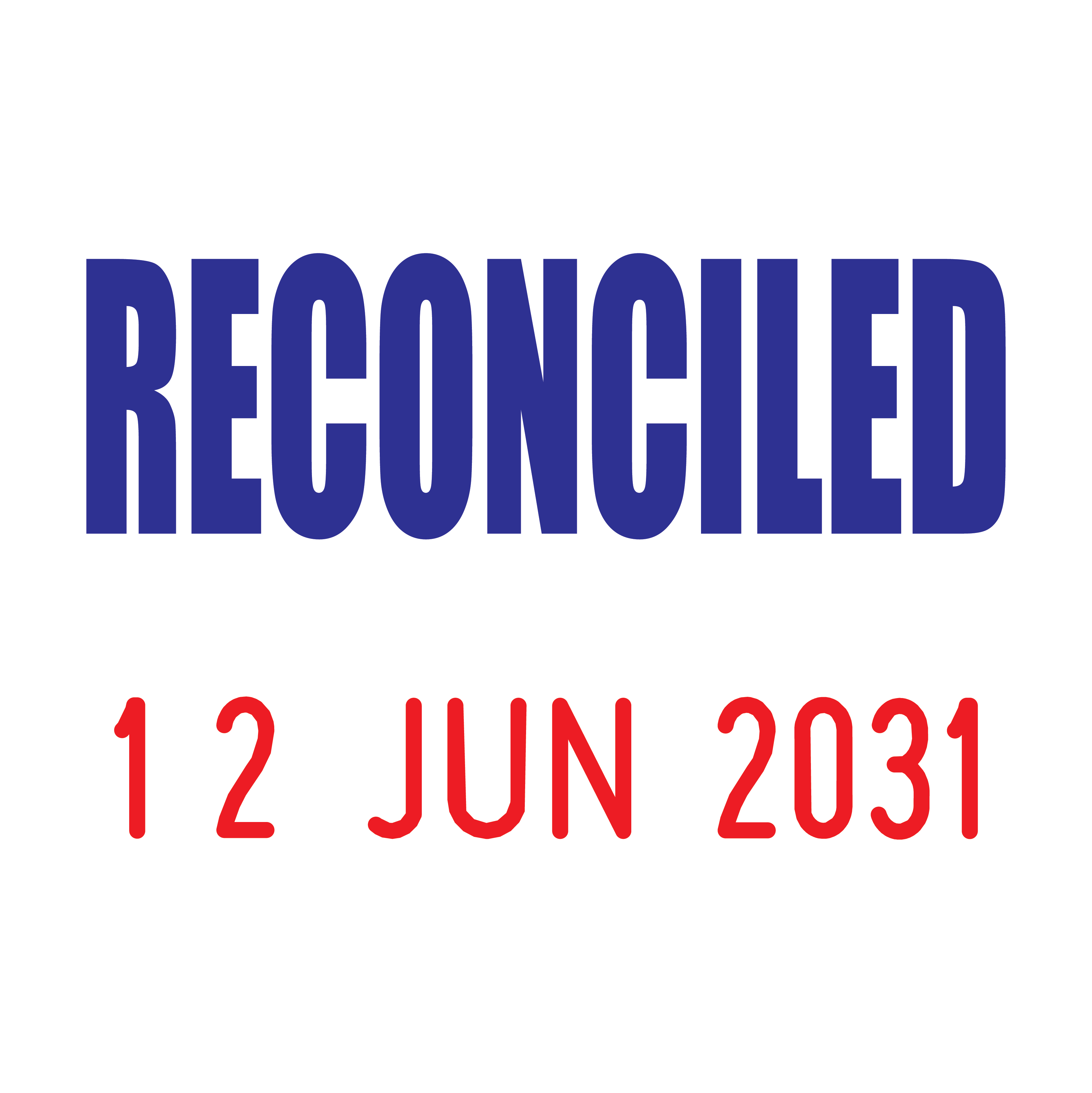 Reconciled Mini-Date Stamp – Stamp Lab