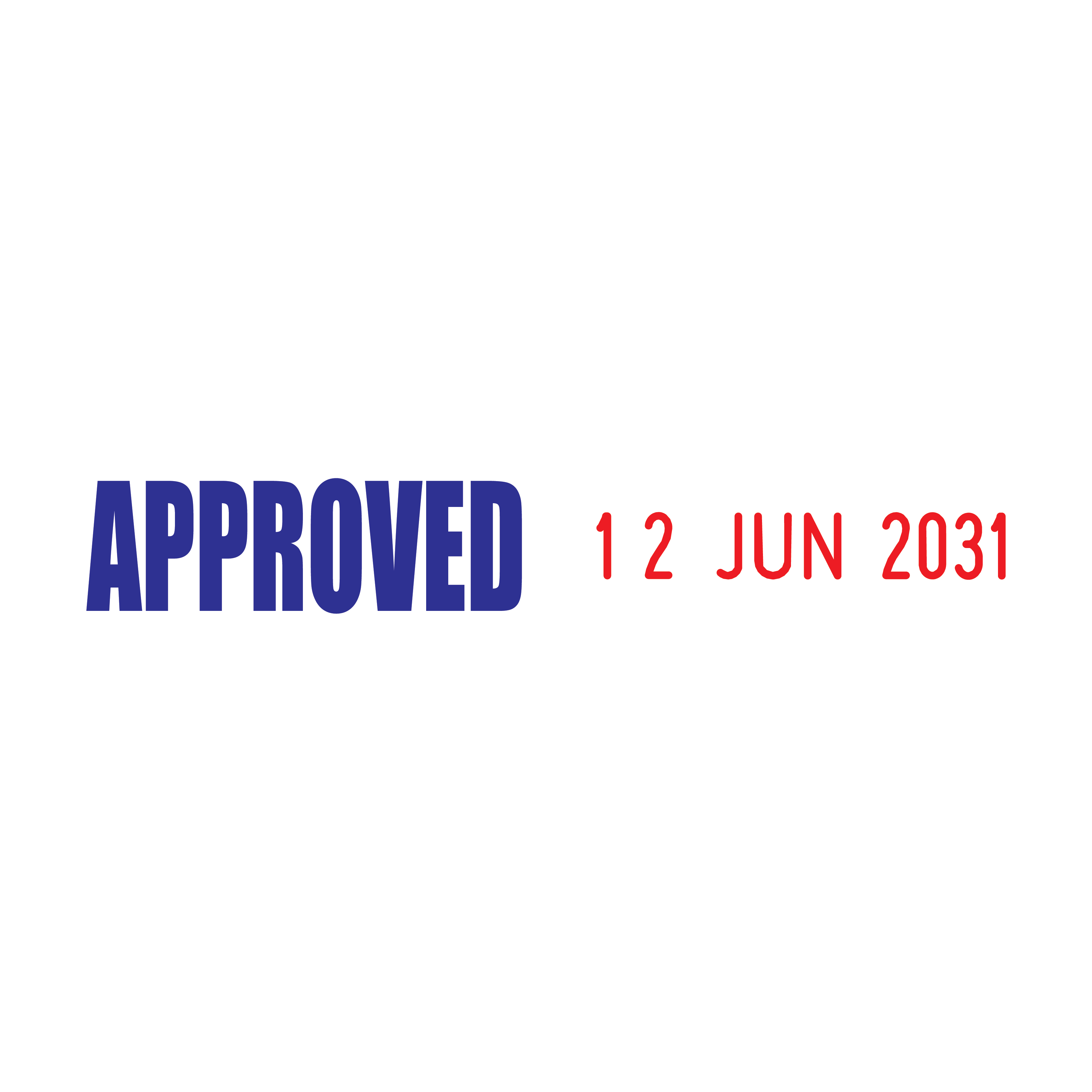 Approved Side-by-Side Date Stamp – Stamp Lab