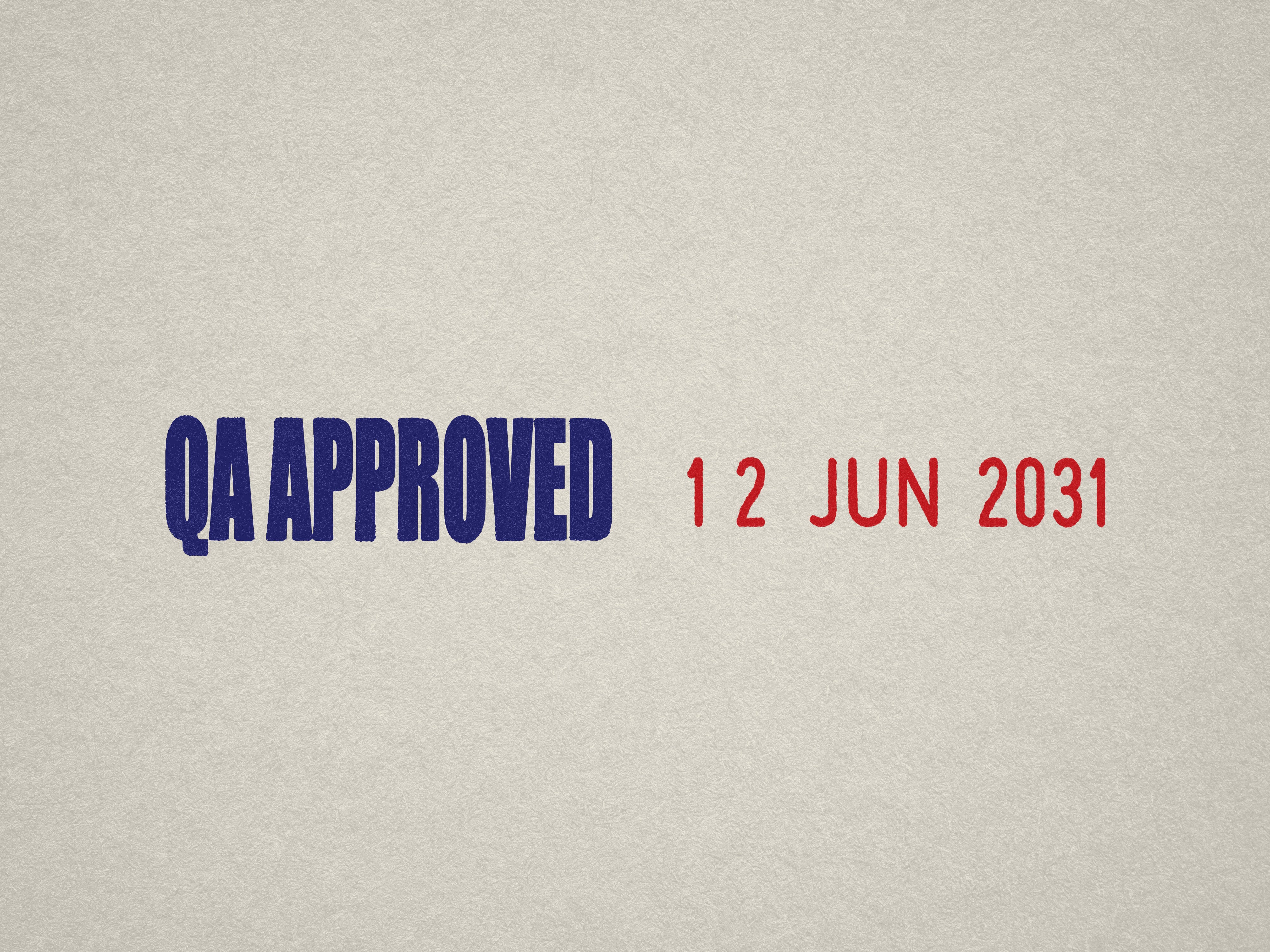 QA Approved Side-by-Side Date Stamp