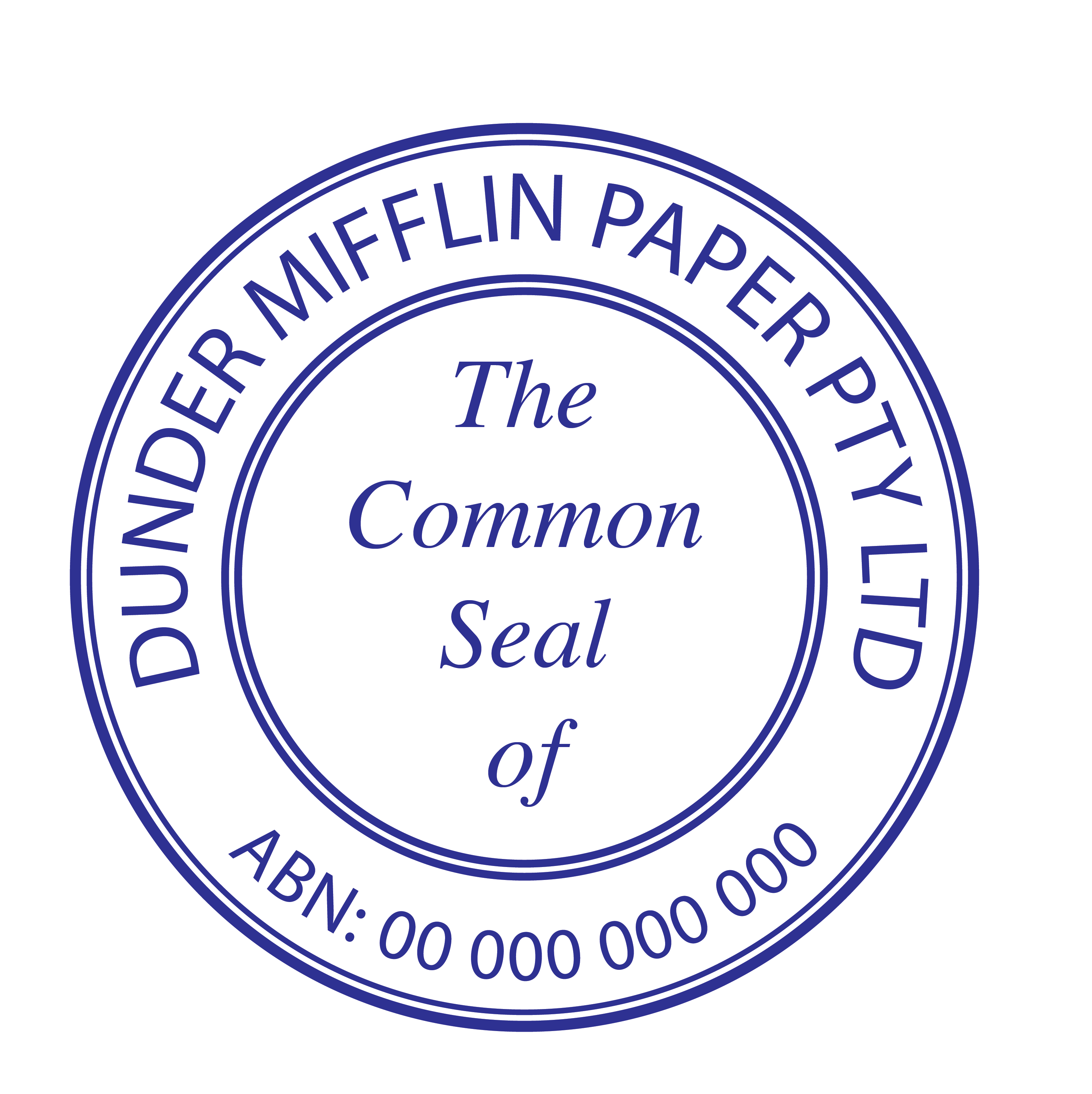 Common Seal Stamp Self-Inking