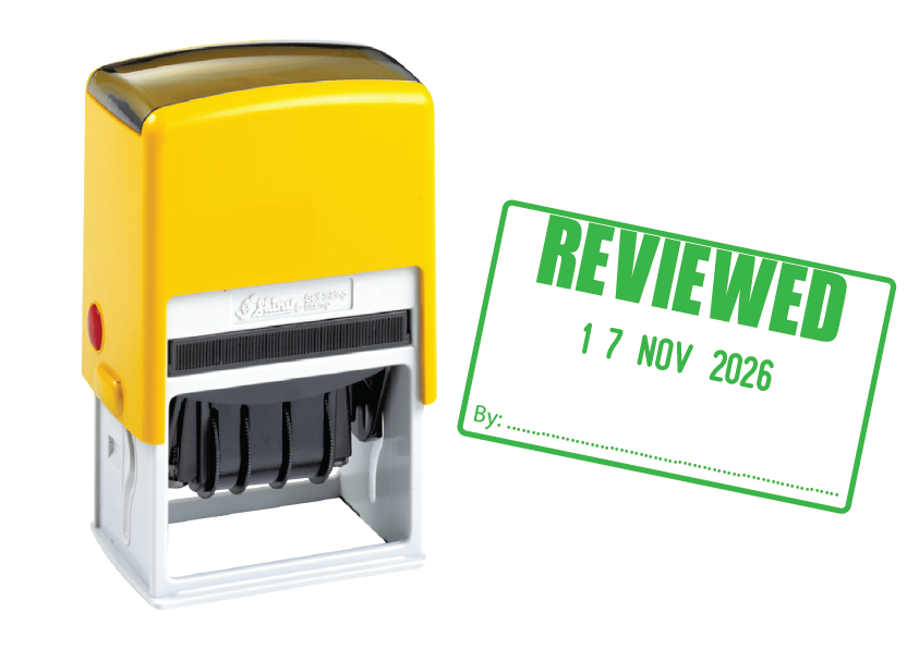 Reviewed Date Stamp – Stamp Lab