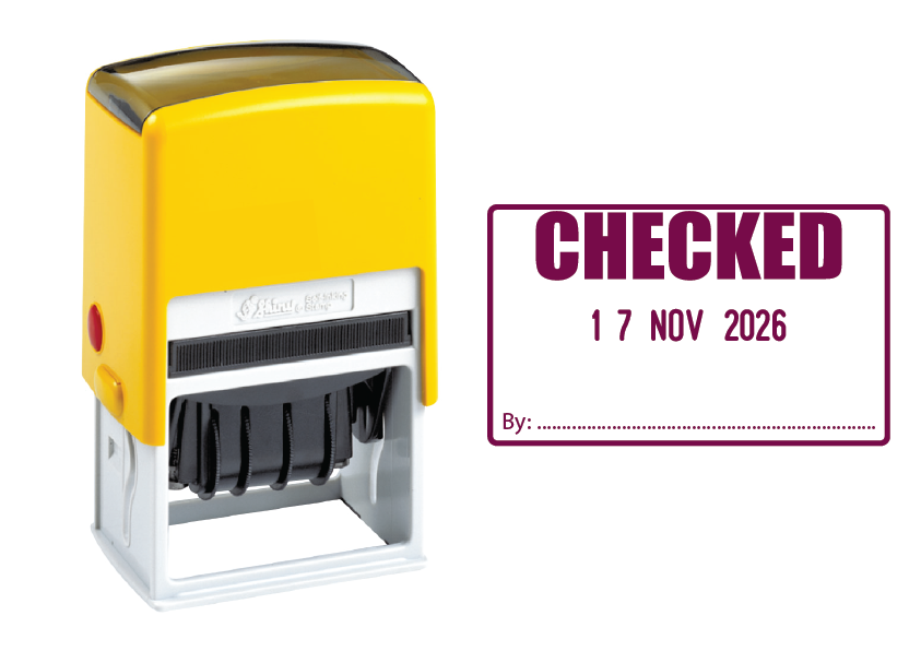 Checked Date Stamp – Stamp Lab