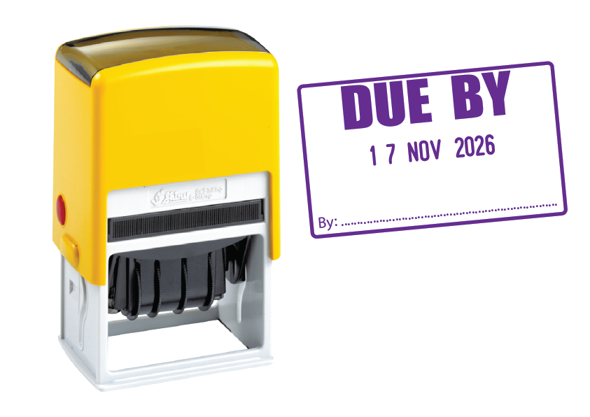 Due By Date Stamp – Stamp Lab