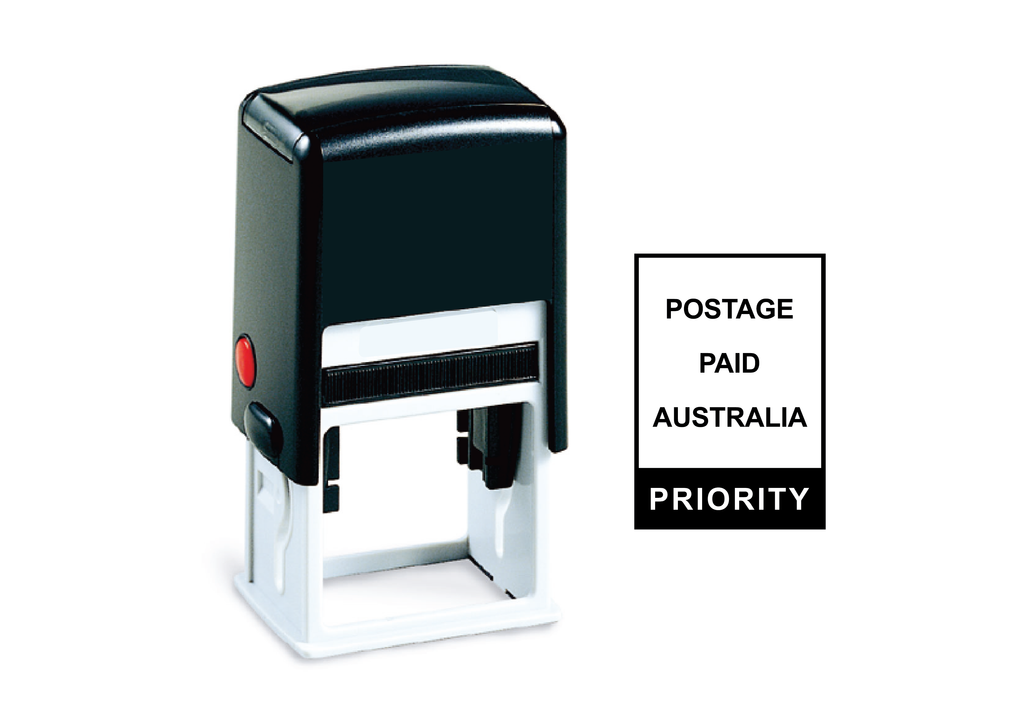 Self-Inking Postage Paid Priority Stamp